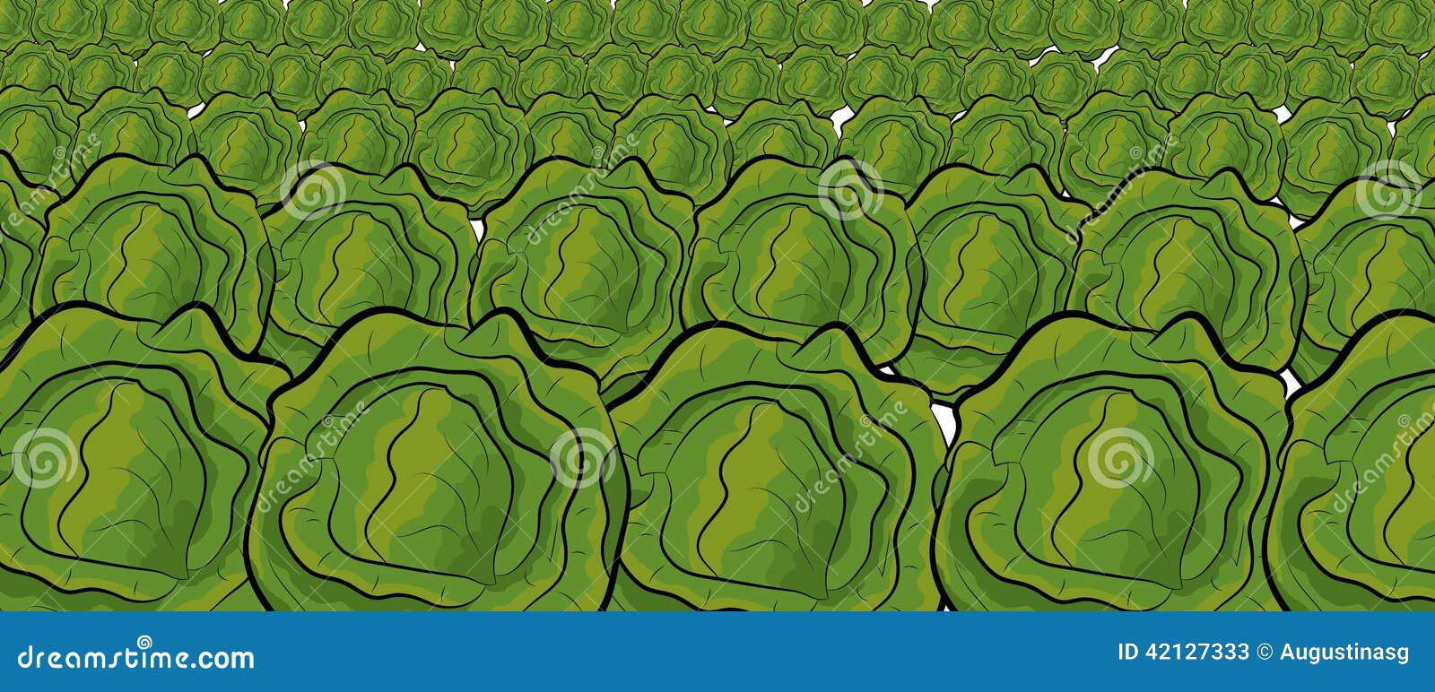 Cabbage Pattern Illustration Stock Illustration - Illustration of ...