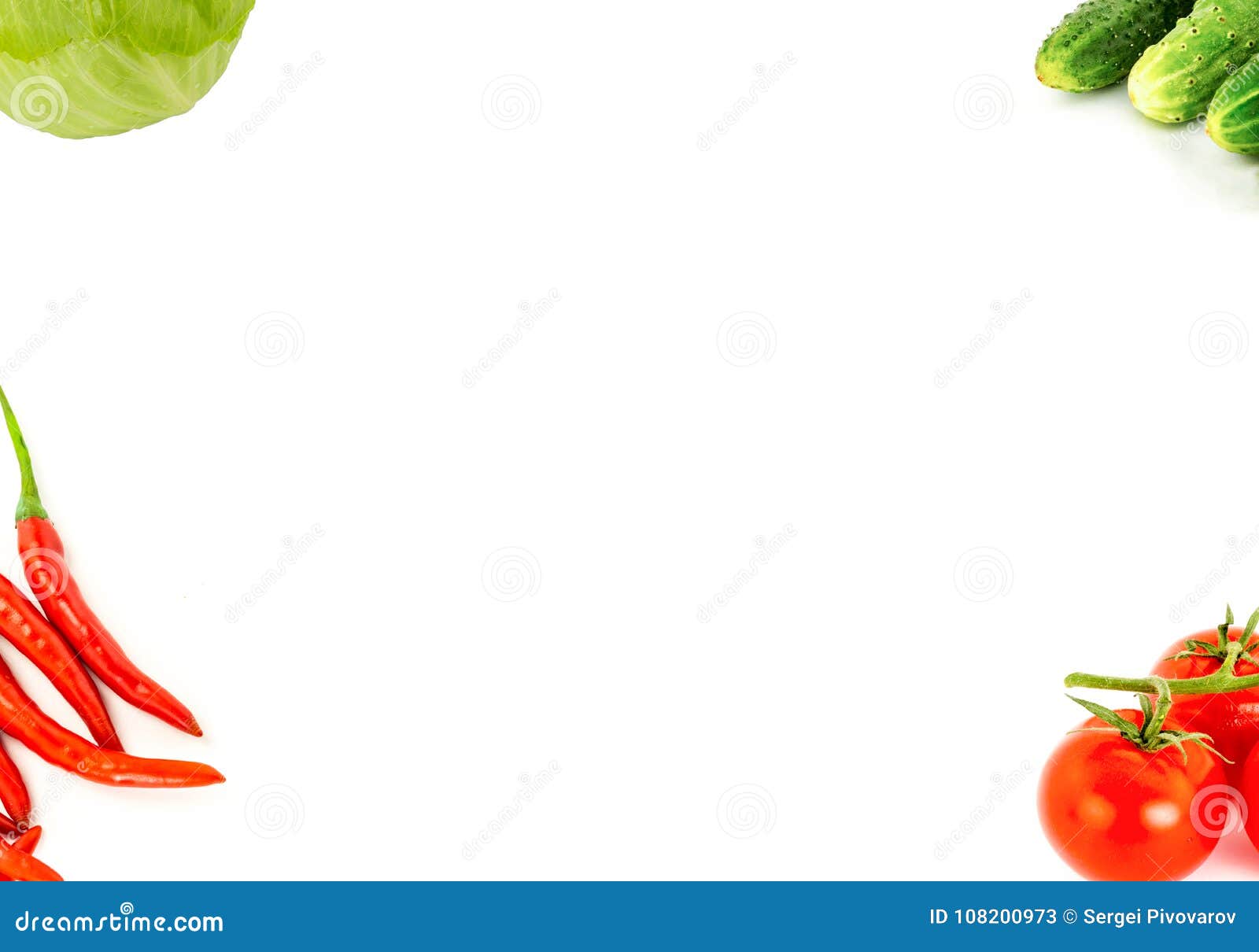 Cabbage Pepper Spicy Cucumber Tomatoes Menu Decoration Vegetable Border ...