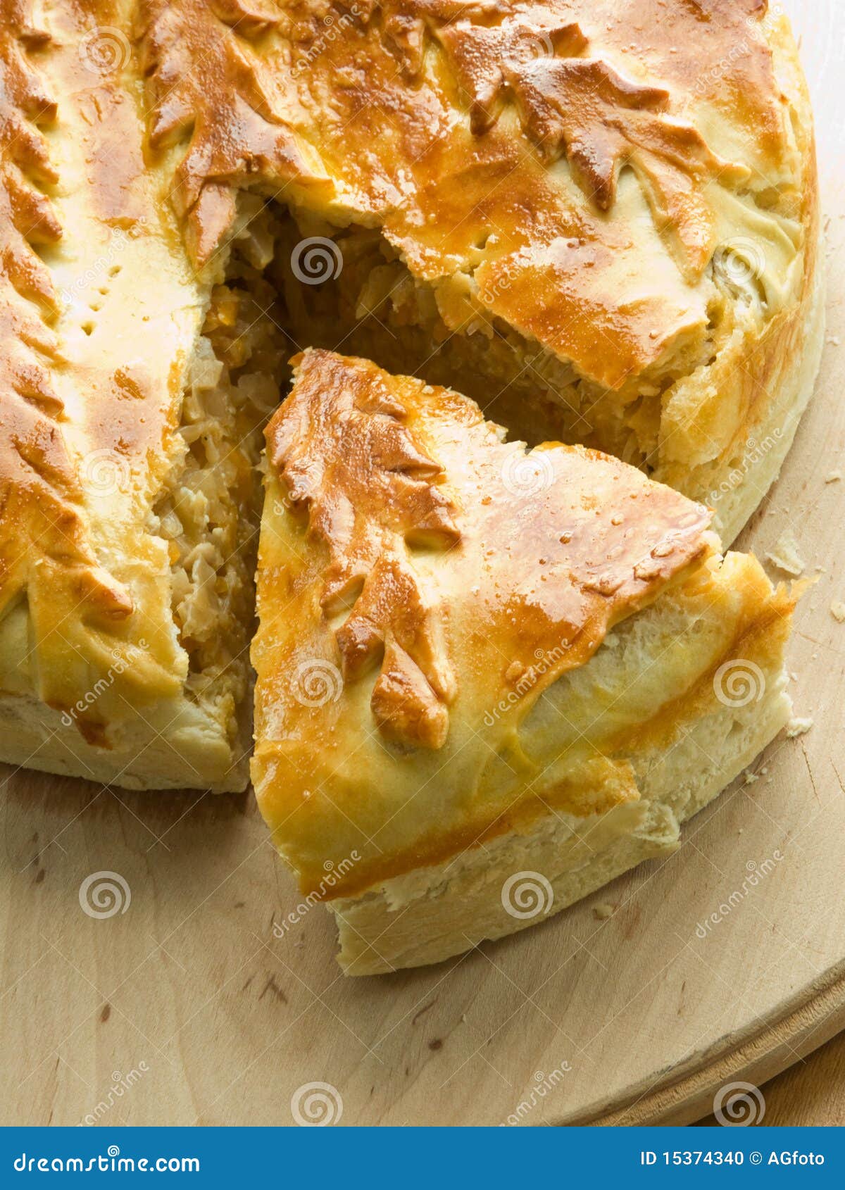 Cabbage pie stock photo. Image of vegetarian, homemade - 15374340