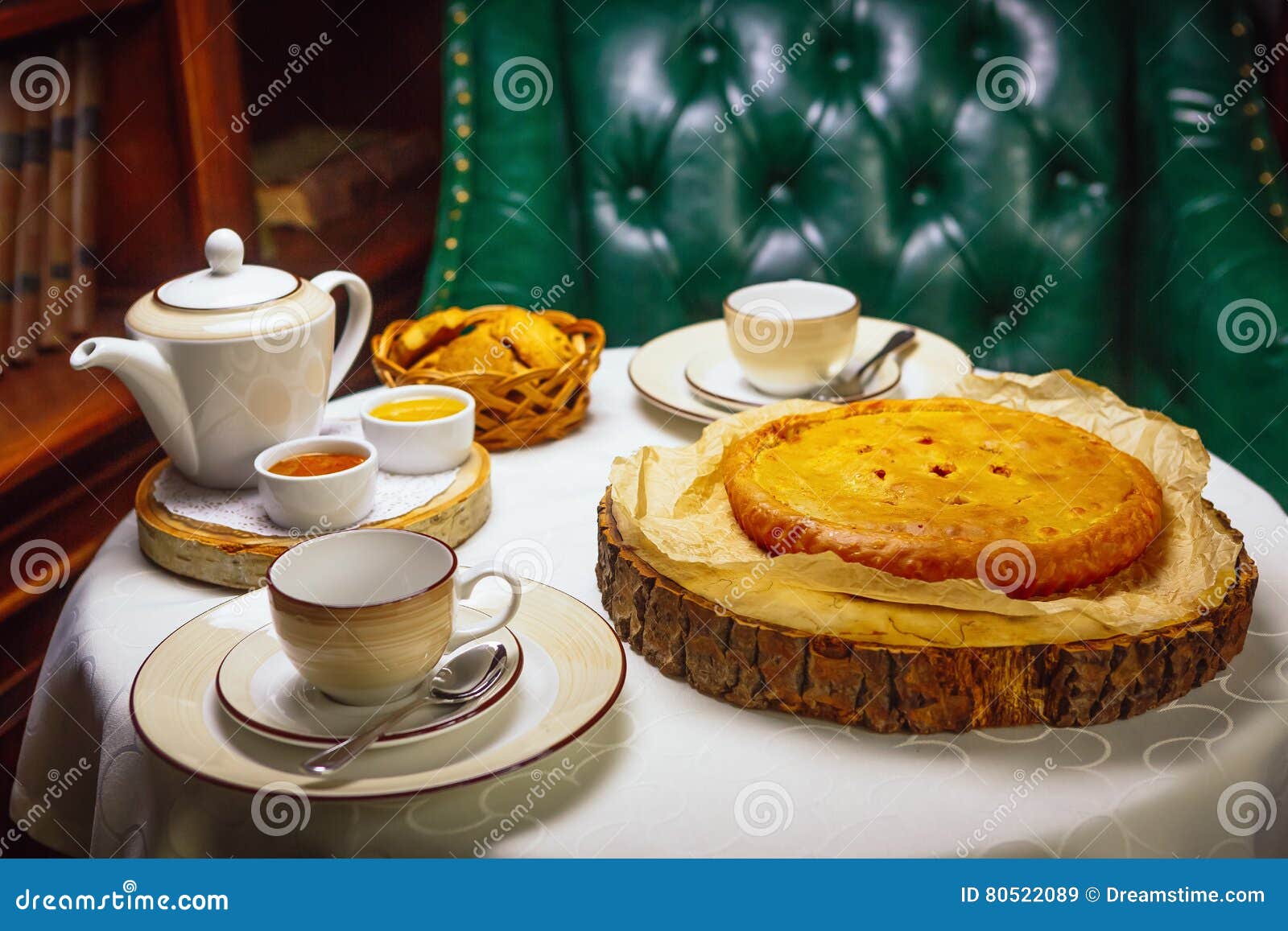 Cabbage Pie in the Russian Cuisine Traditions Stock Image - Image of ...
