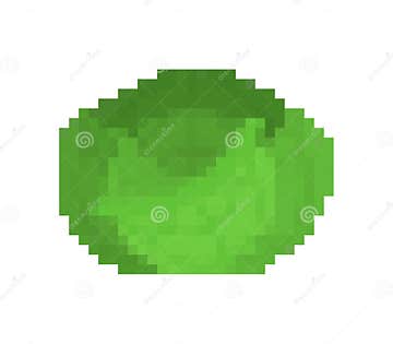 Cabbage Pixel Art. Head of Cabbage 8 Bit. Pixelate Vegetable Stock ...