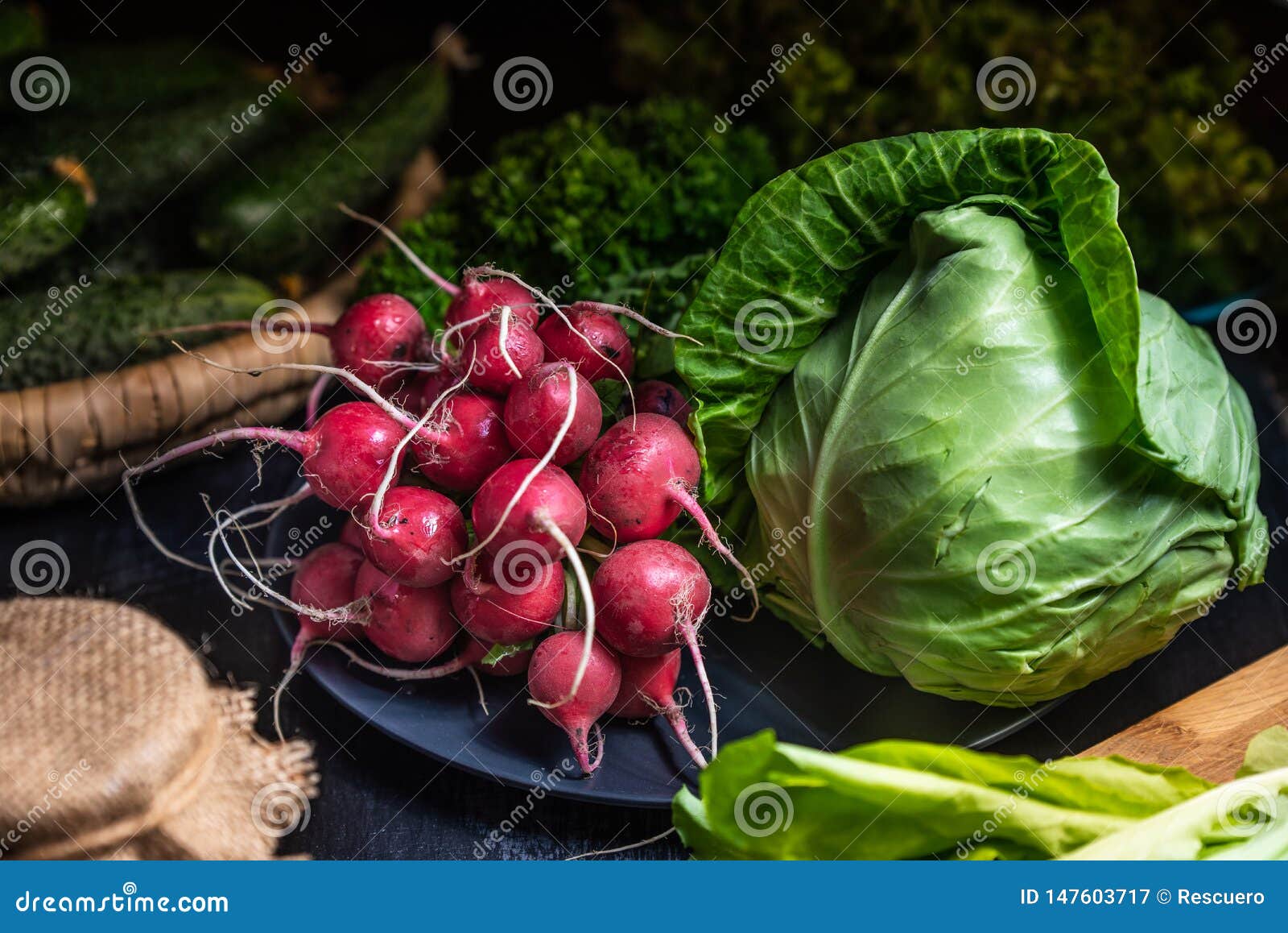 Cabbage and Radish stock image. Image of healthy, cooking - 147603717