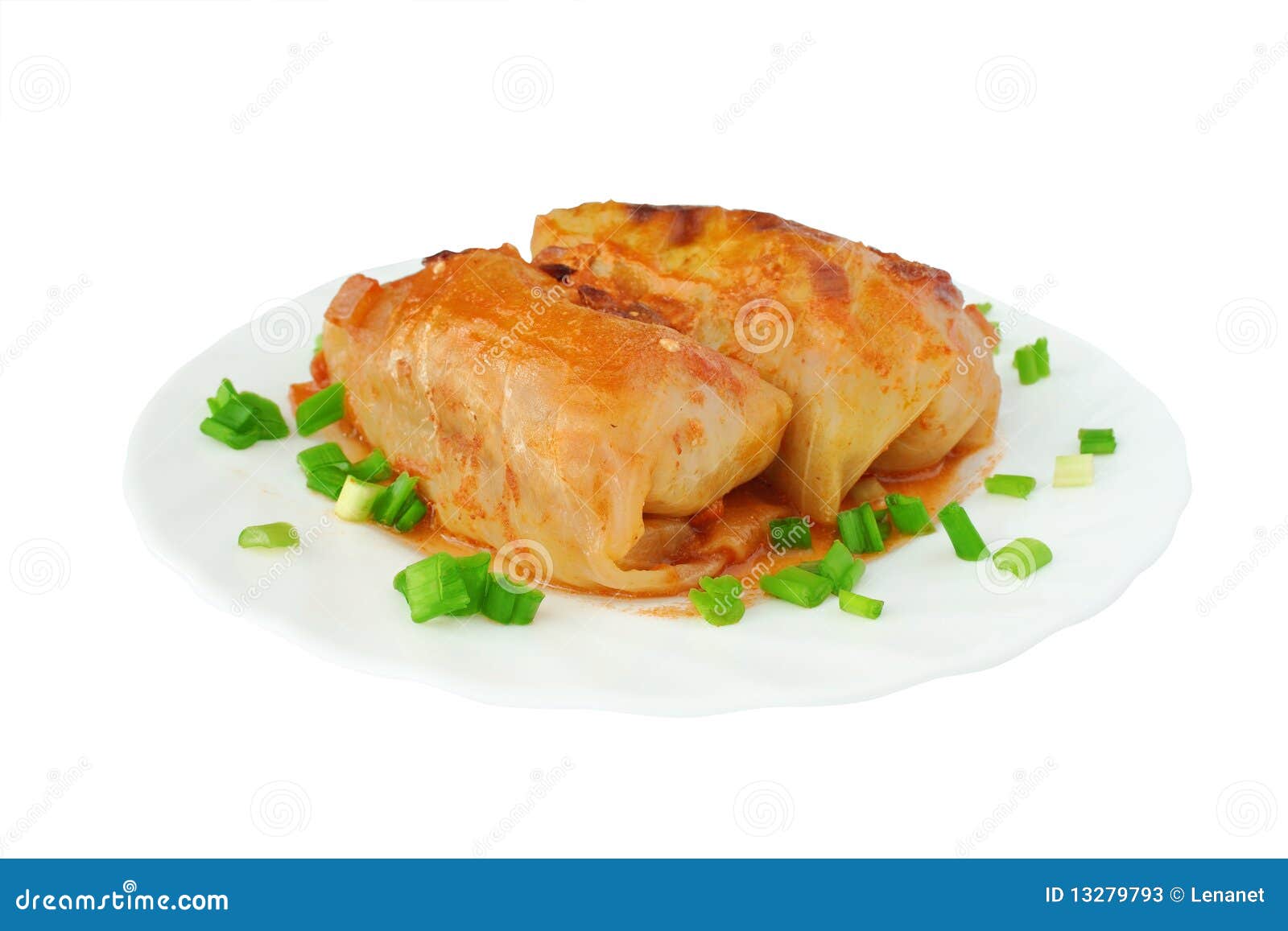 Cabbage Rolls in Tomato Sauce on Plate Stock Image - Image of nutrition ...