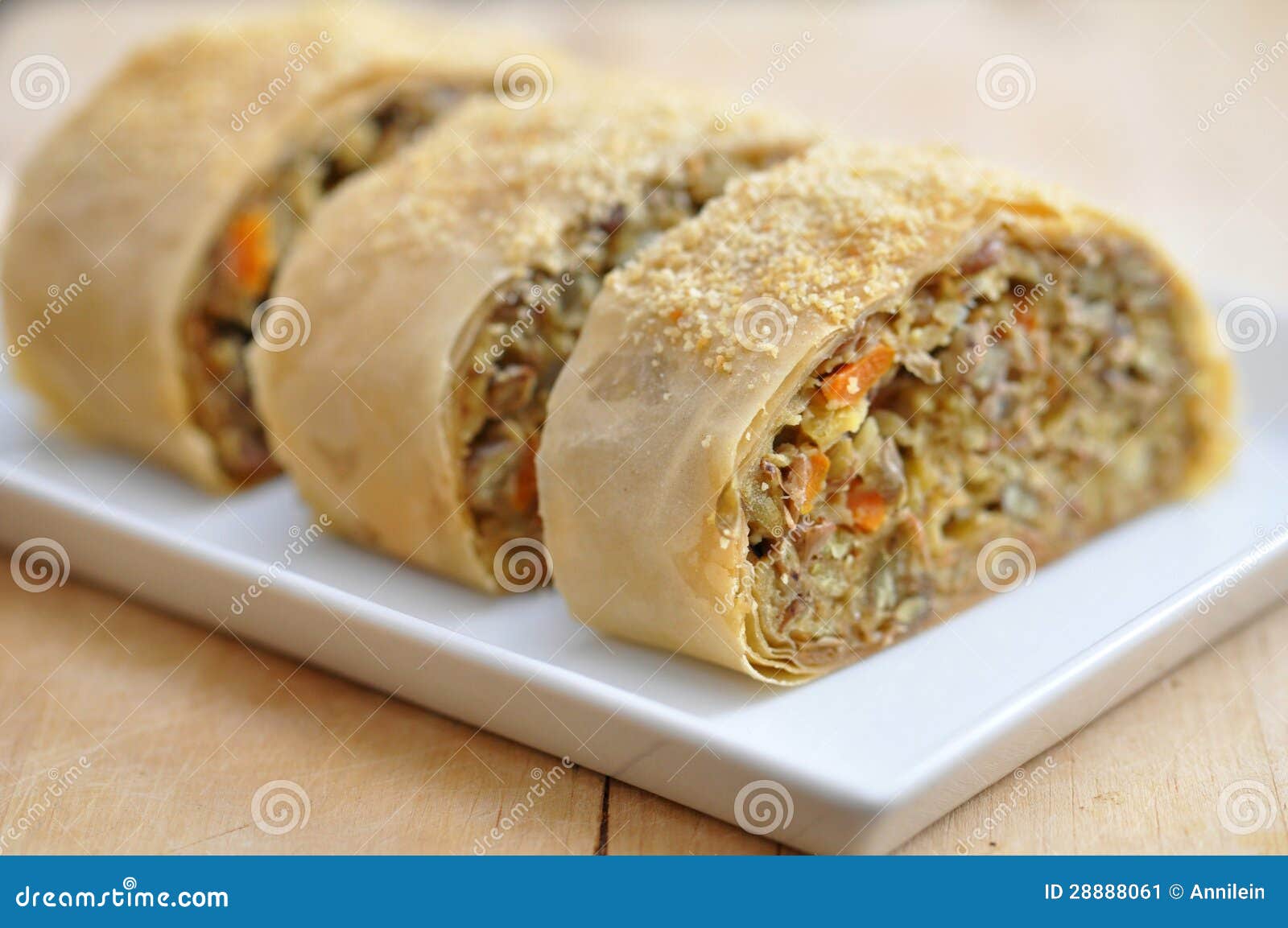 Cabbage Strudel stock image. Image of culinary, brown - 28888061