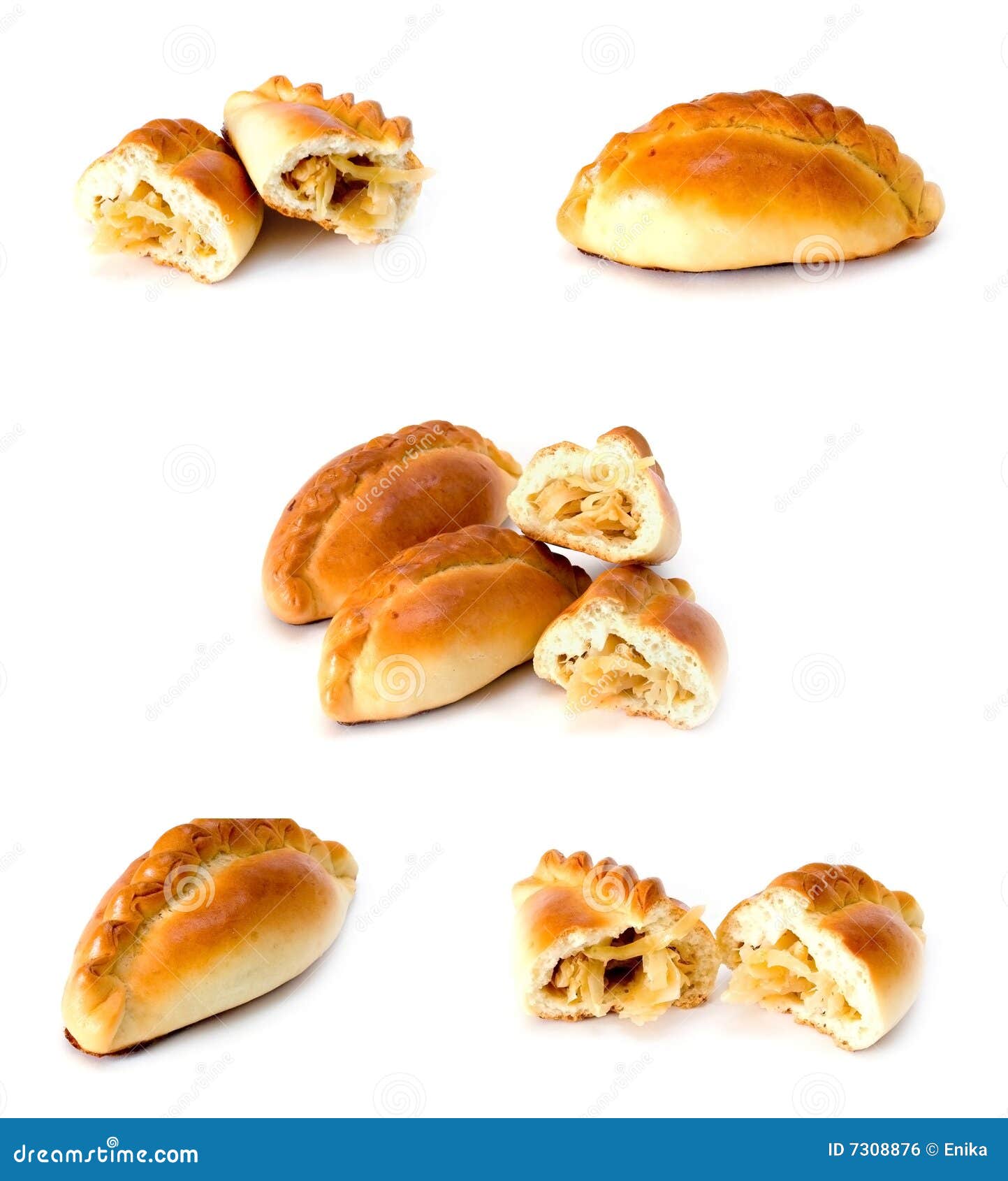 Cabbage Stuffed Baked Pastry Stock Photo - Image of bakery, traditional ...