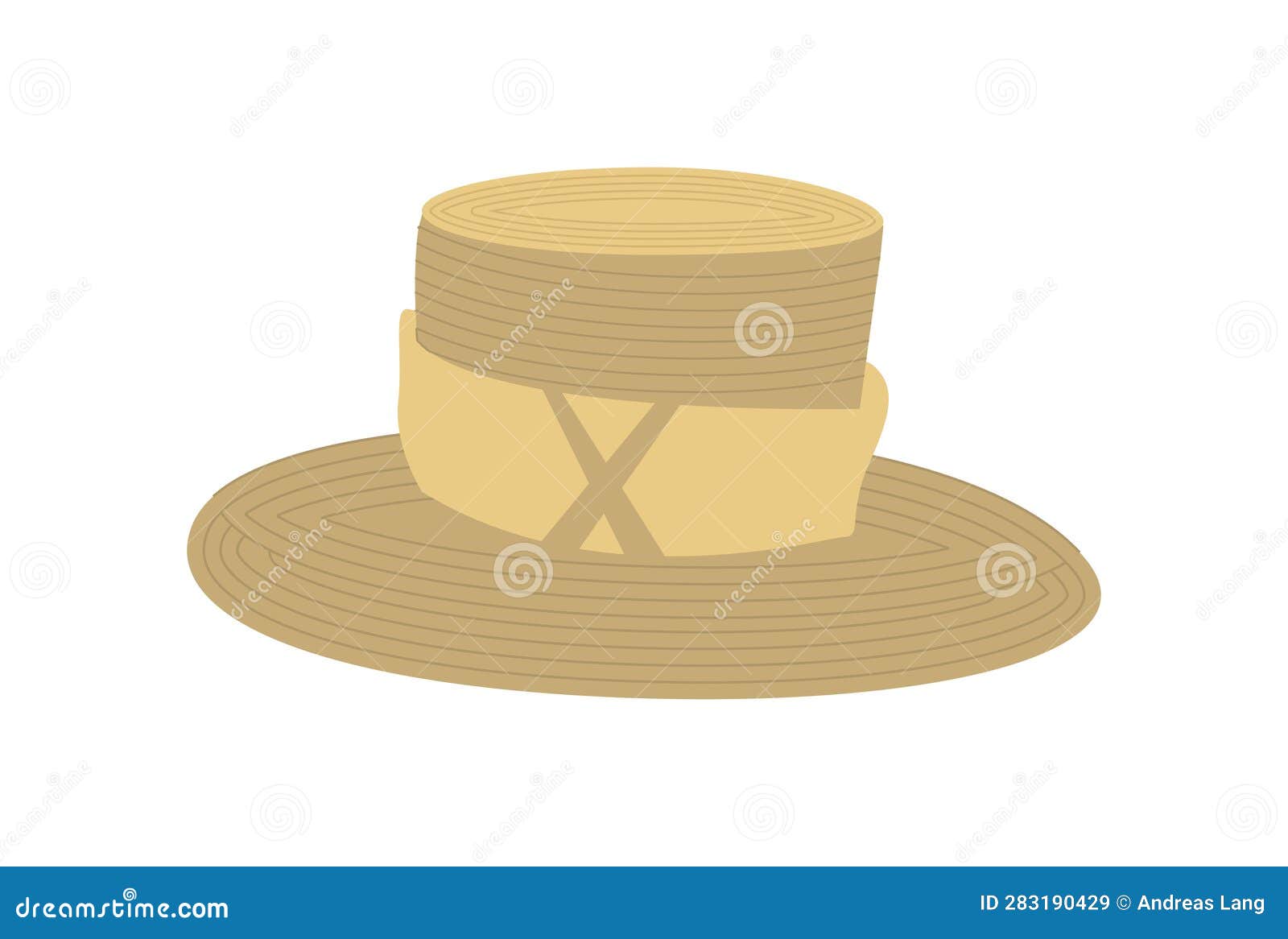 Cabbagetree Hat Australia Headdress Artwork Design Stock Illustration ...