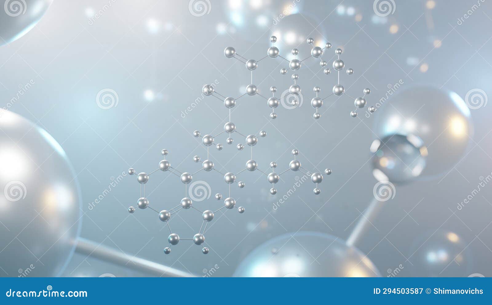 Cabergoline Molecular Structure, 3d Model Molecule, Dopamine Receptor ...