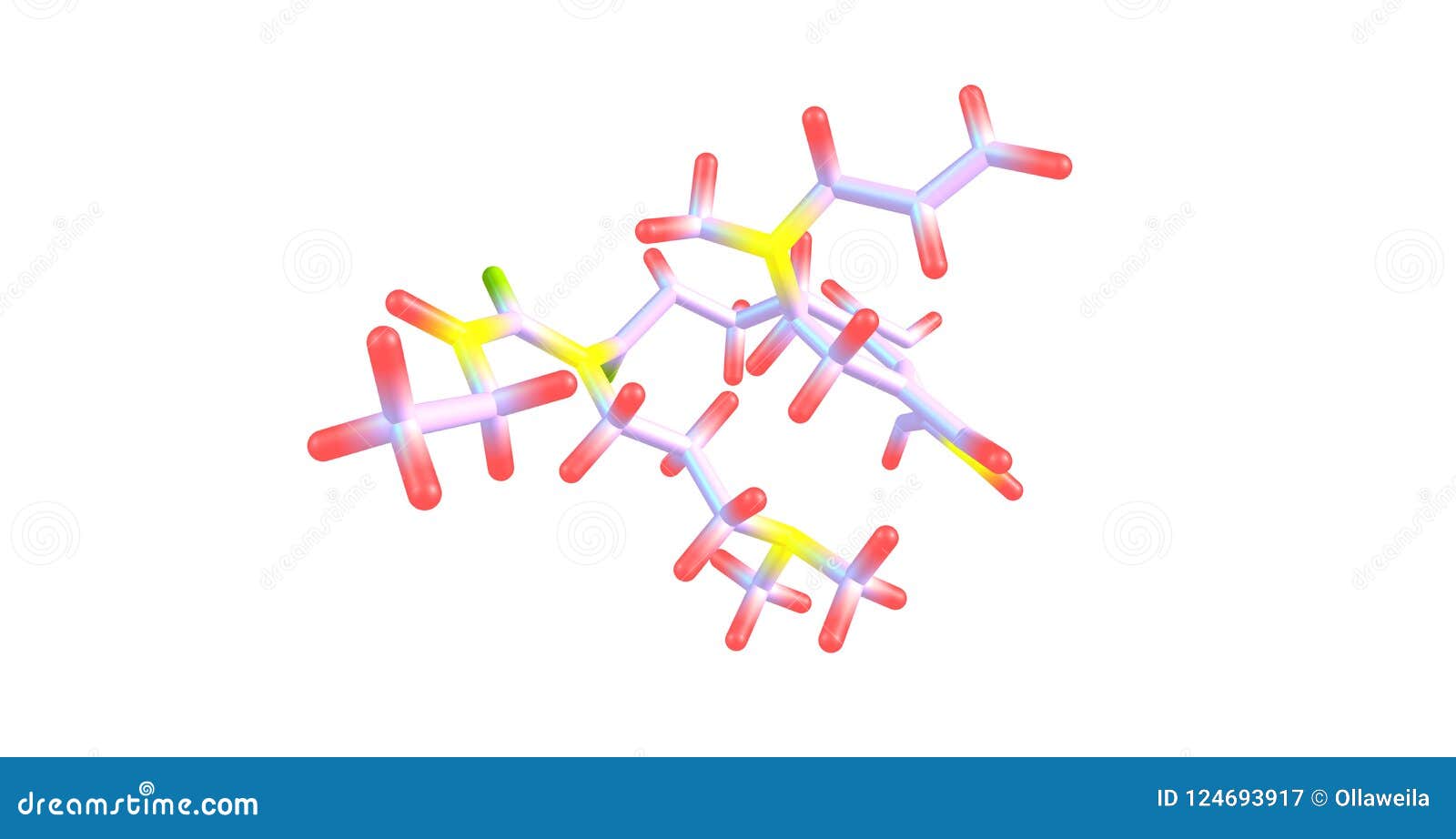 Cabergoline Molecular Structure Isolated on White Stock Illustration ...