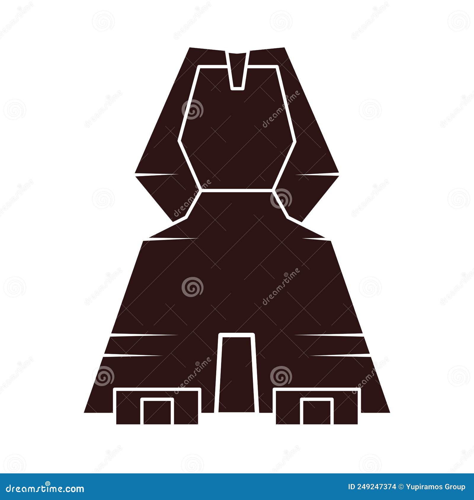 Cabeza De Esfinge De Egipto Ilustración del Vector - Ilustración de ...