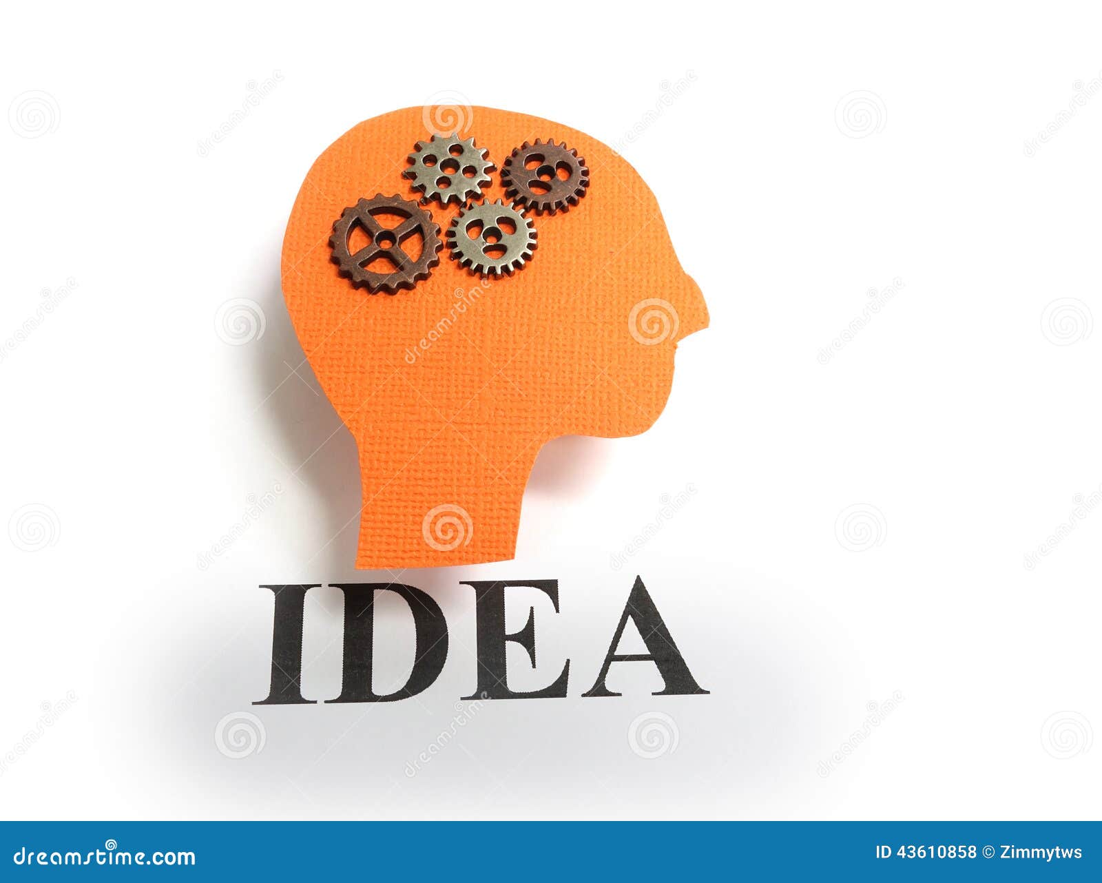 Cabeza de la idea foto de archivo. Imagen de idea, elegante - 43610858