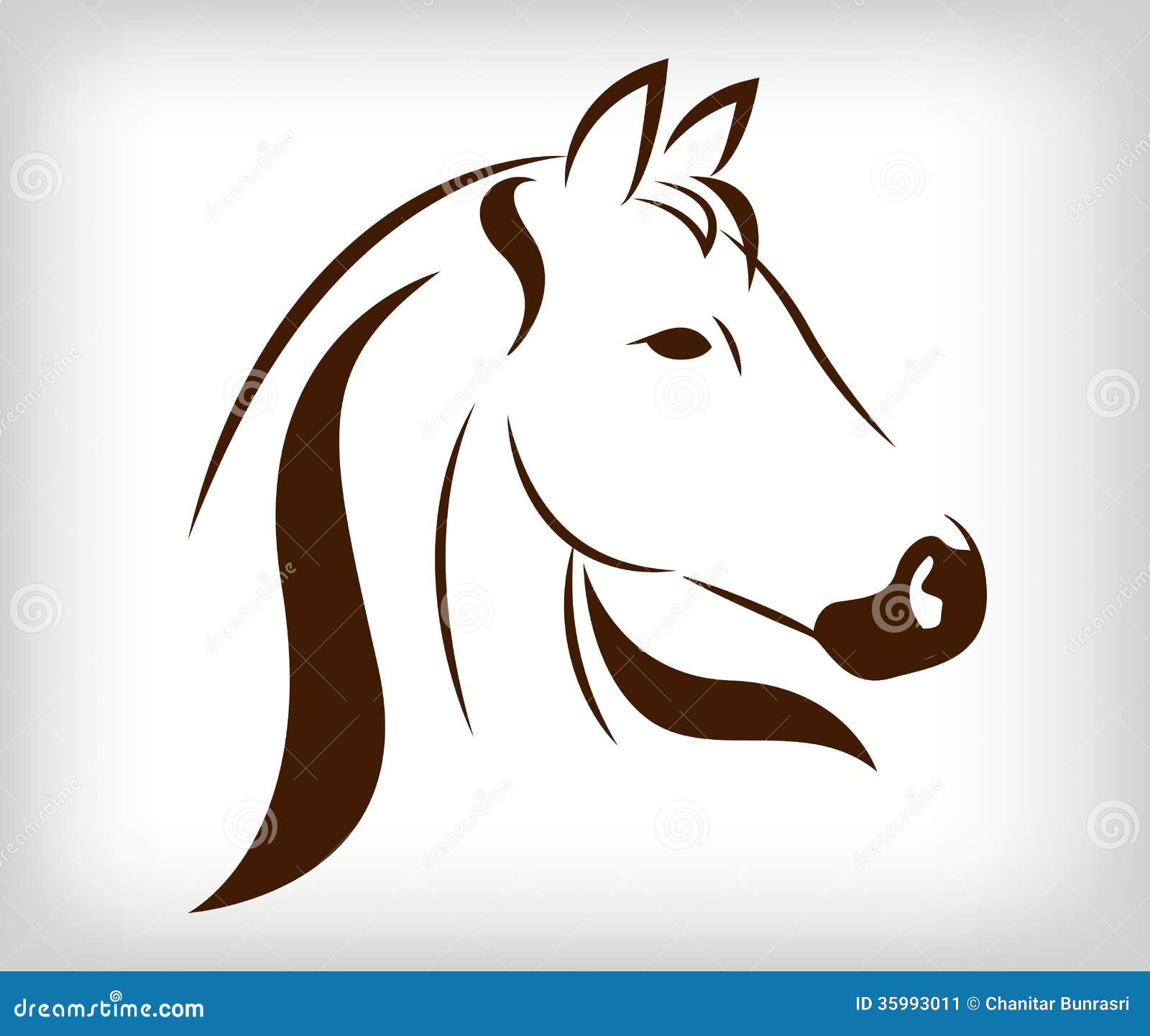 Cabeza Del Vector Del Caballo Ilustración del Vector - Ilustración de ...