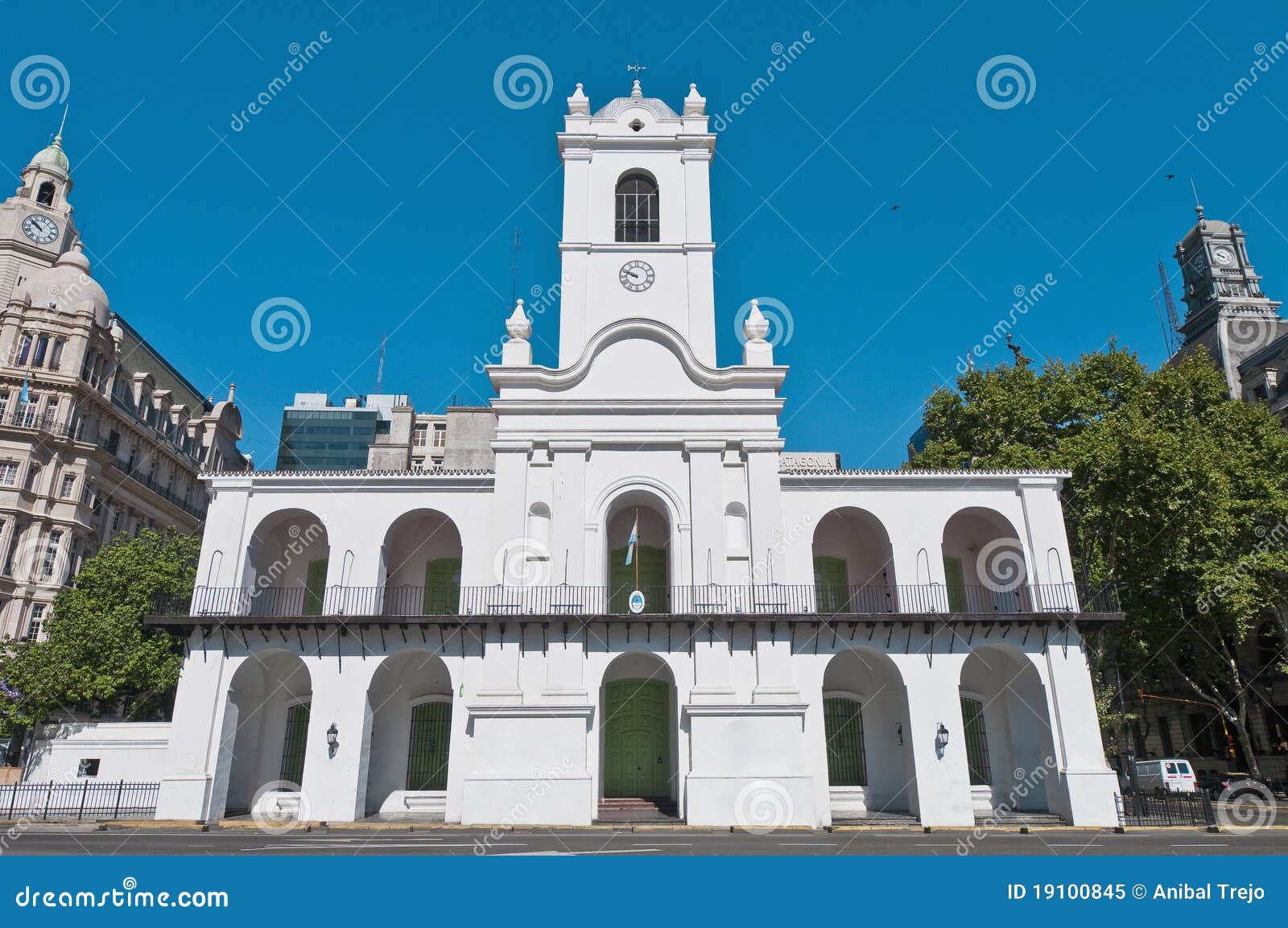 Facade Of The Cabildo, Impressive Historic Colonial Building Used For ...