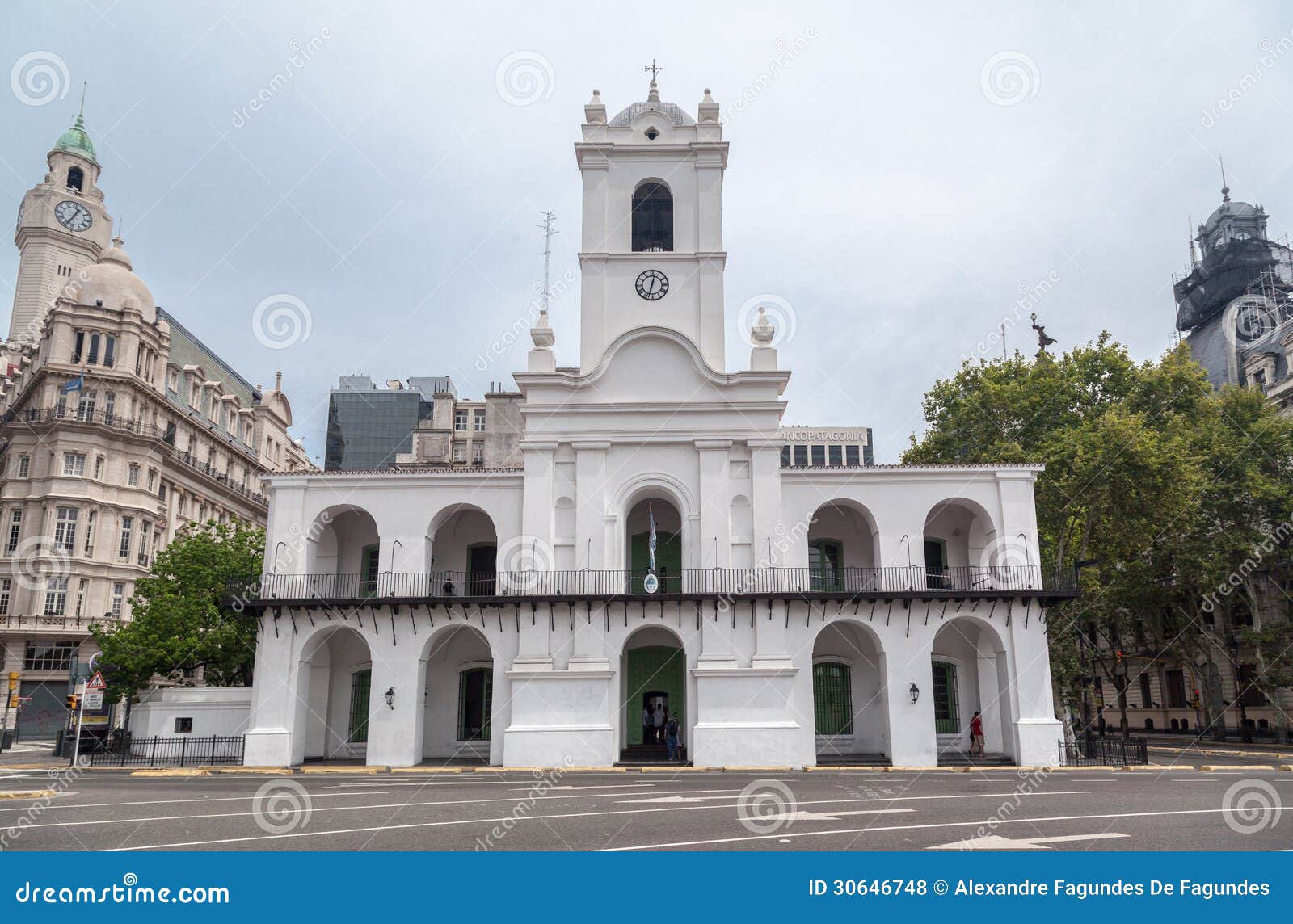 Cabildo de Buenos Aires fotografia stock. Immagine di orologio - 30646748