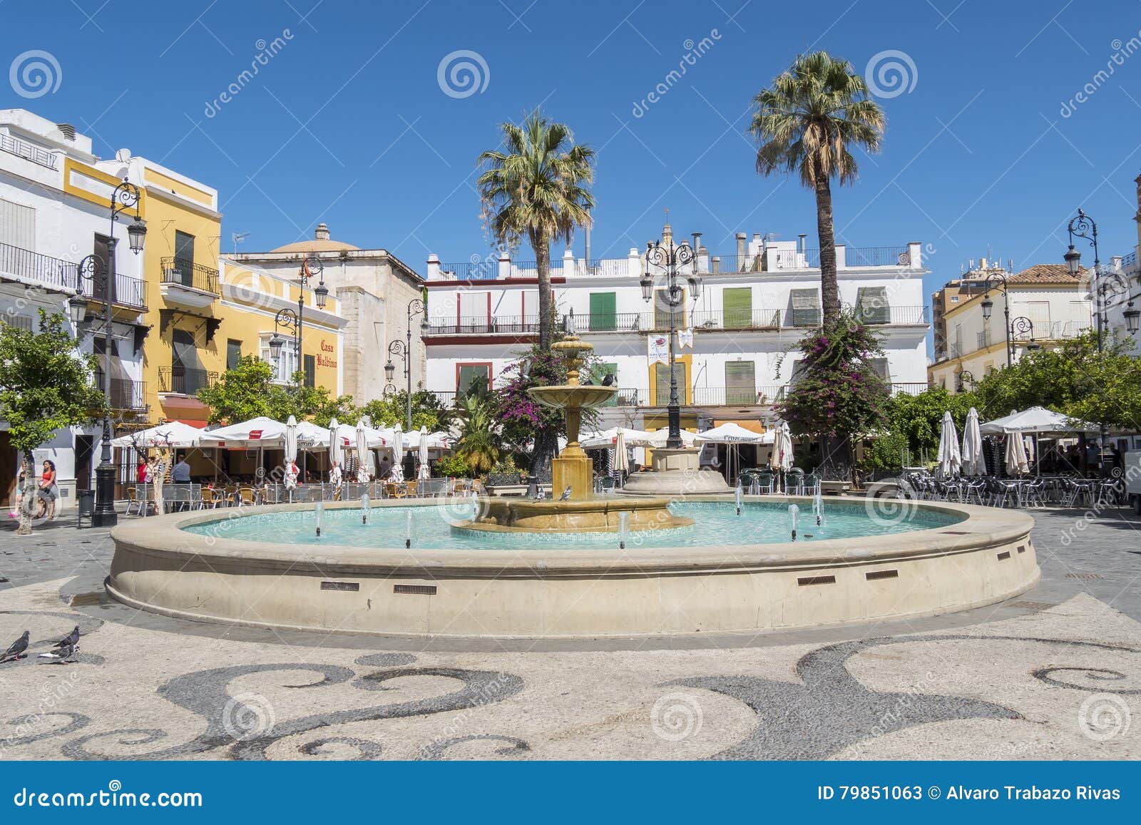 Cabildo Square of Sanlucar De Barrameda, Cadiz, Spain Editorial Stock ...