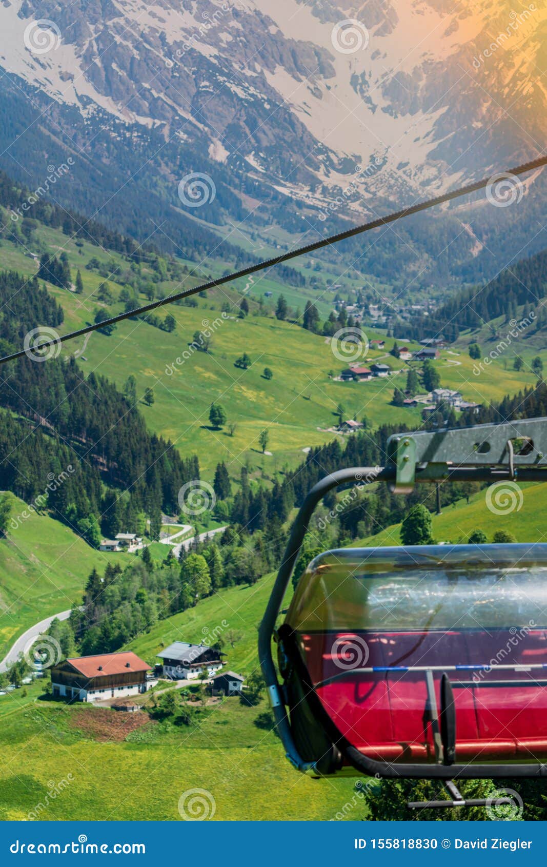 Cabin of a cableway stock photo. Image of ecology, transport - 155818830