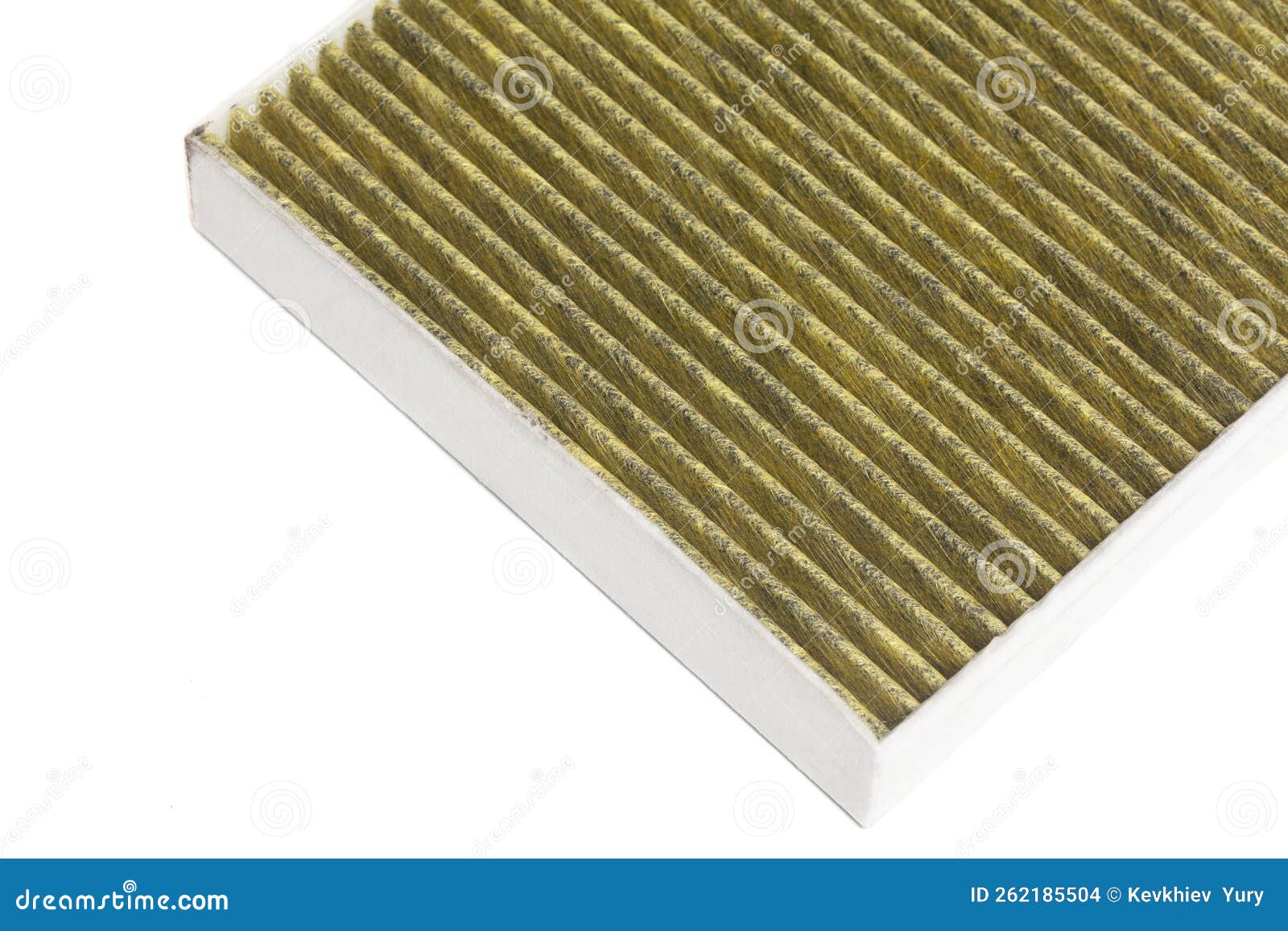 Cabin Car Carbon Used Filter Isolated on White Background Stock Photo ...