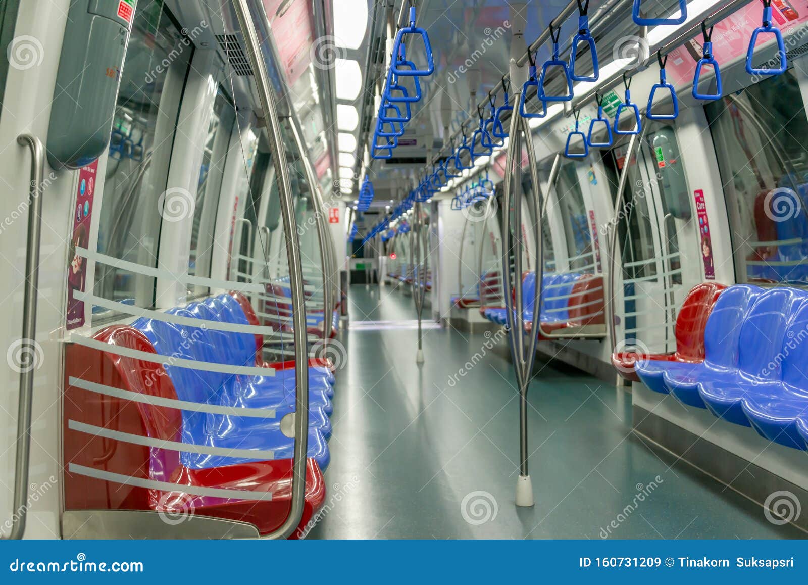 Cabin Interior of MRT Train. the Mass Rapid Transit or MRT is a Rapid ...