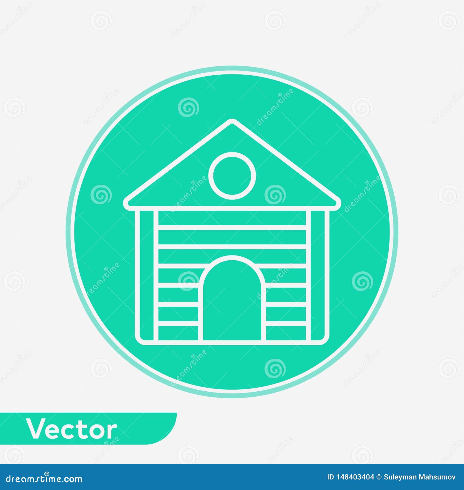 Cabin Vector Icon Sign Symbol Stock Vector - Illustration of design ...