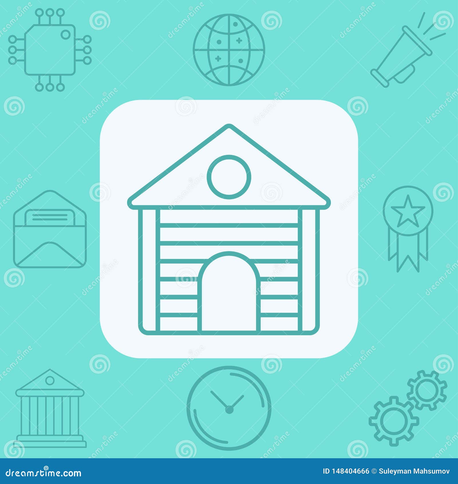 Cabin Vector Icon Sign Symbol Stock Illustration - Illustration of ...