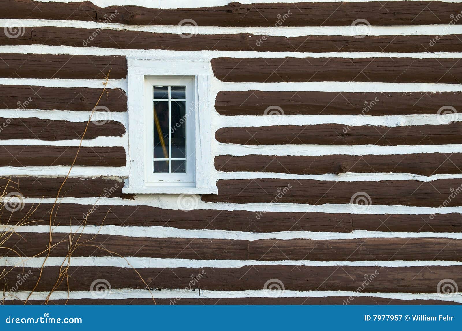 Old Log Cabin Window Royalty-Free Stock Image | CartoonDealer.com #18146710
