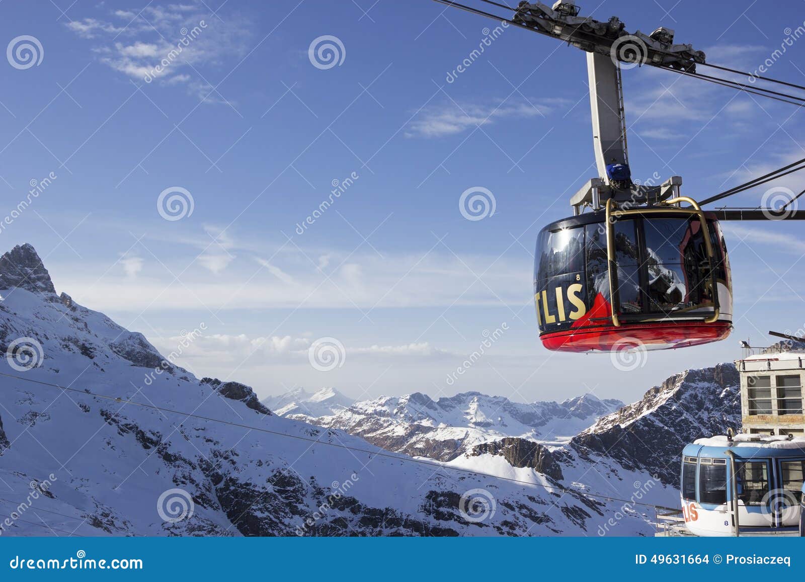 Cabina Di Funivia Al Mt Titlis in Svizzera Immagine Stock Editoriale ...