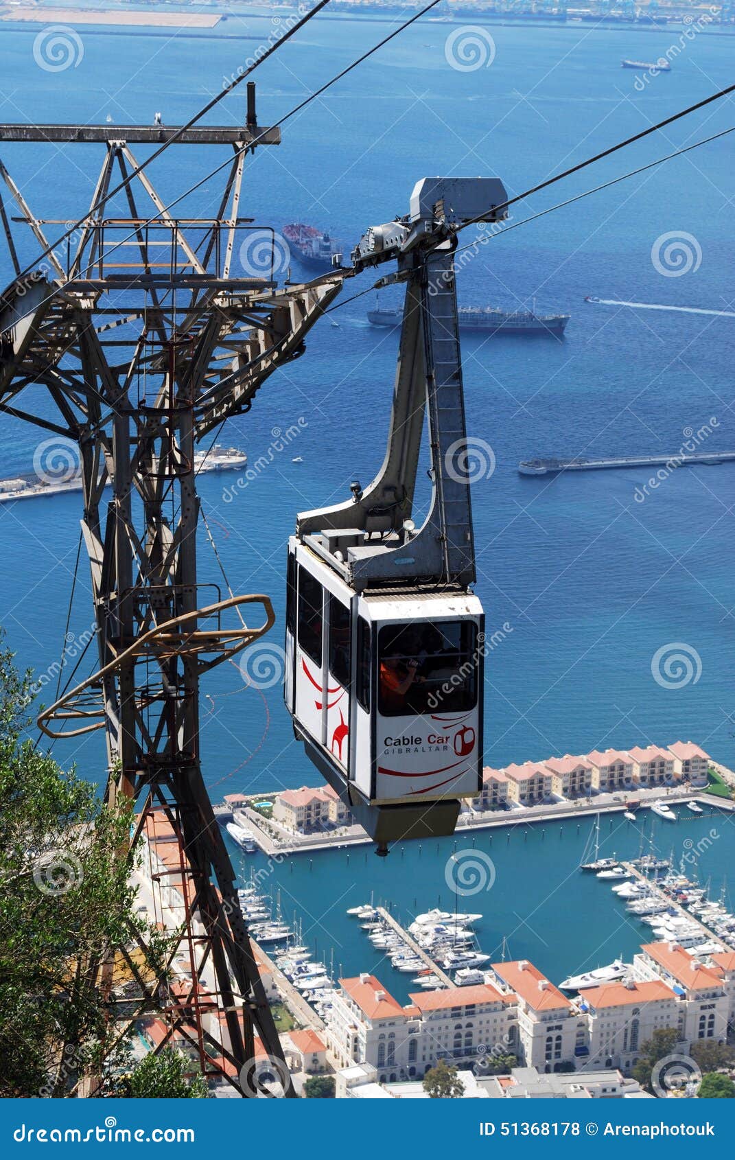 Cabina Di Funivia, Gibilterra Fotografia Stock Editoriale - Immagine di ...