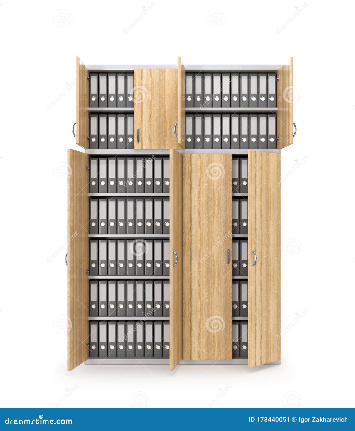 Cabinet for Documents, Office Furniture. Stock Illustration ...