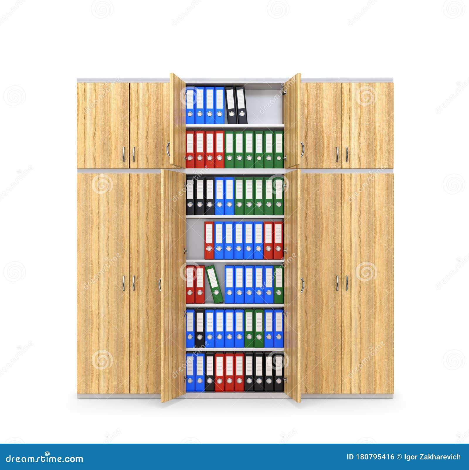 Cabinet for Documents, Office Furniture. Stock Illustration ...