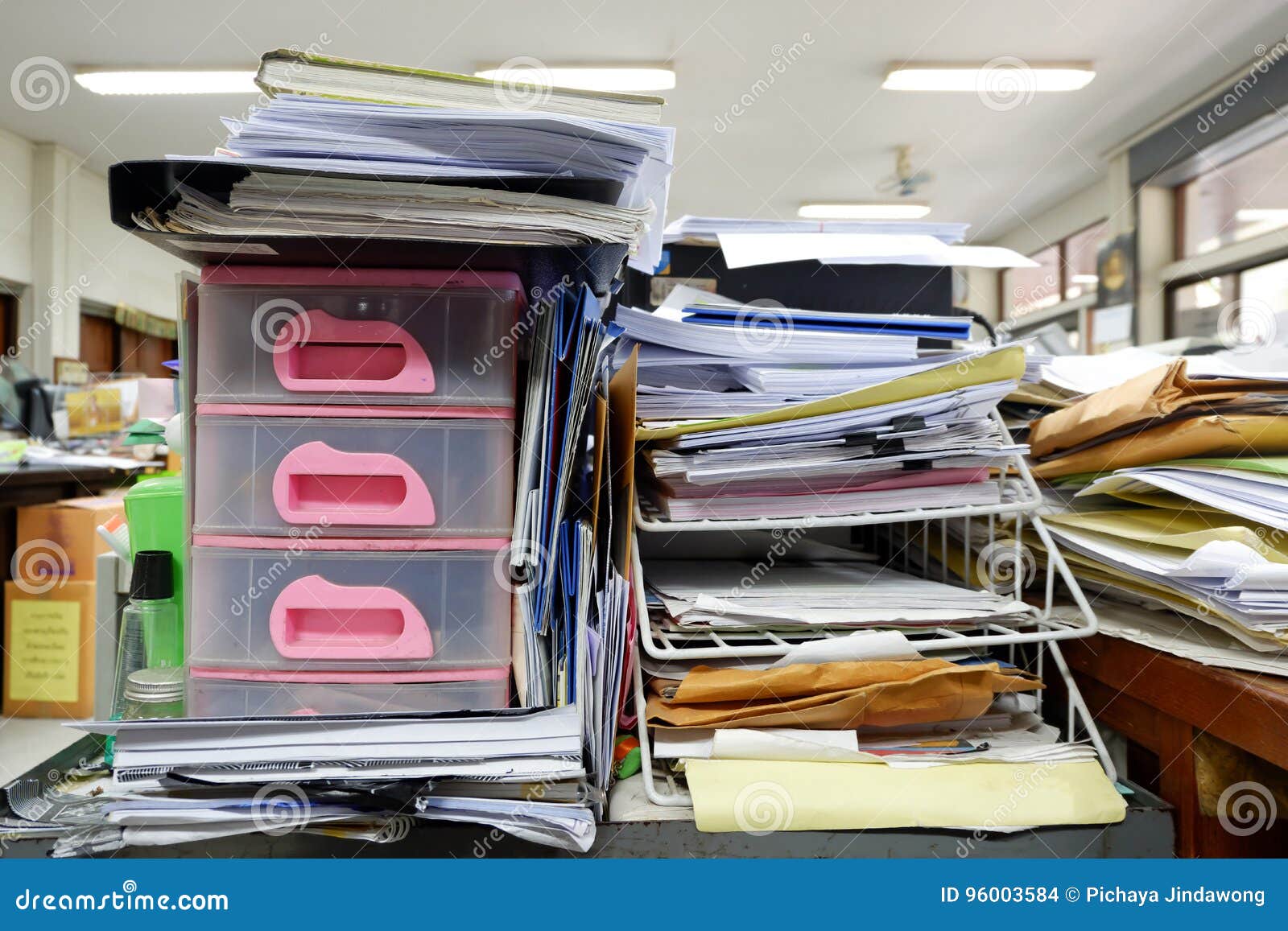 Cabinet Drawer and Wire Document Tray Stock Photo - Image of cabinet ...