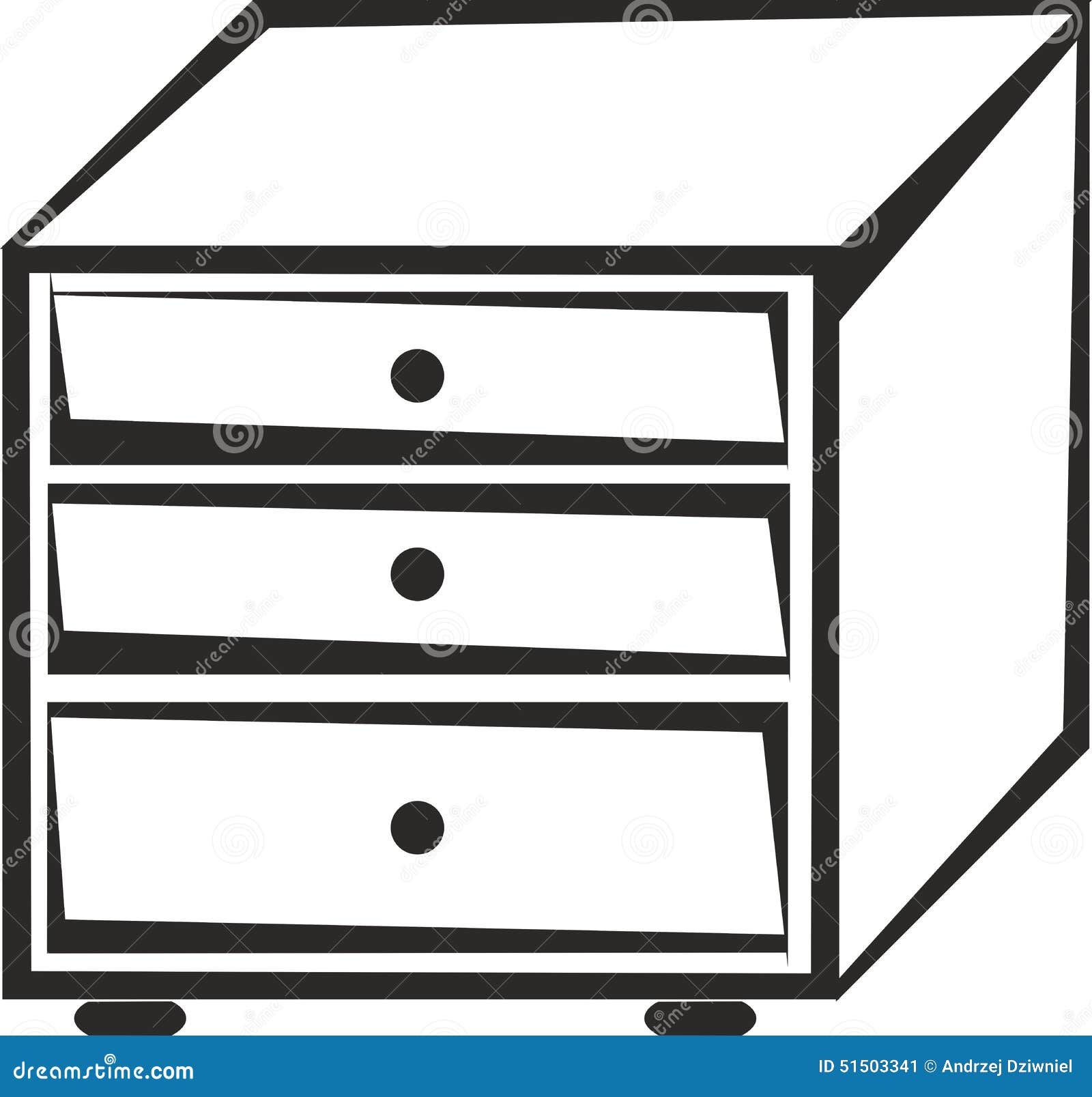 Chest Of Drawers Clipart Black And White
