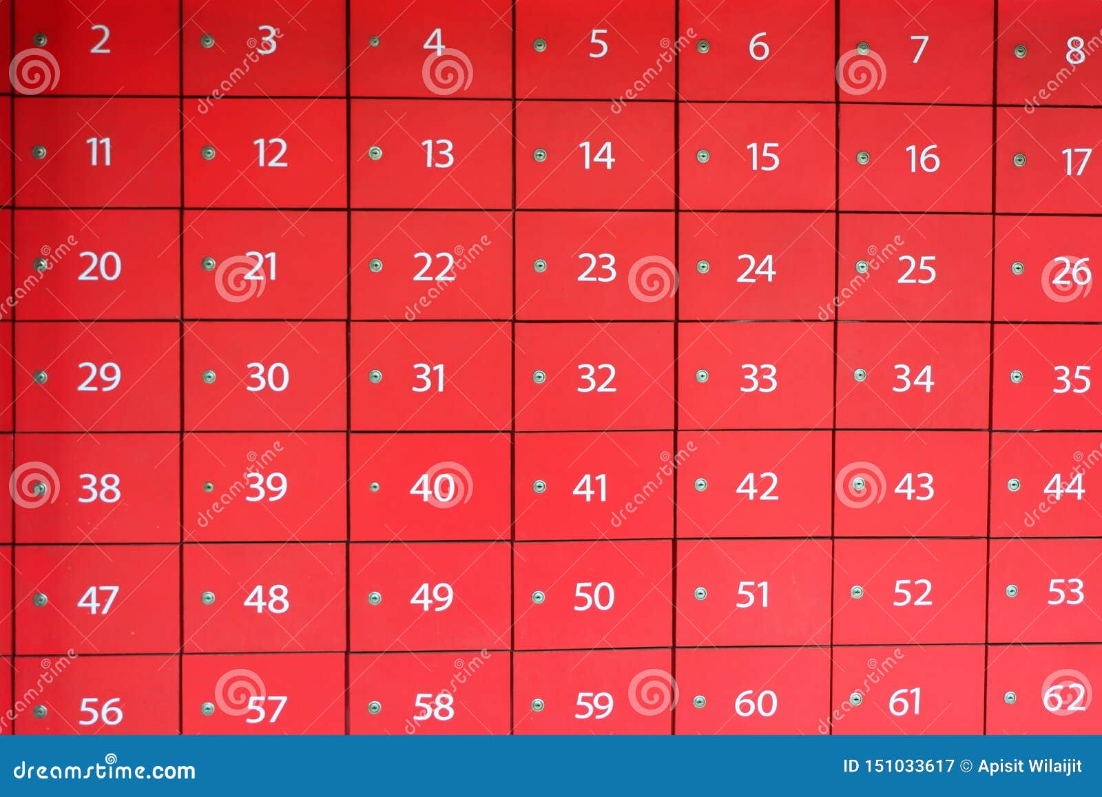 Cabinet Post Office Box with Numbers for Background. Stock Image ...
