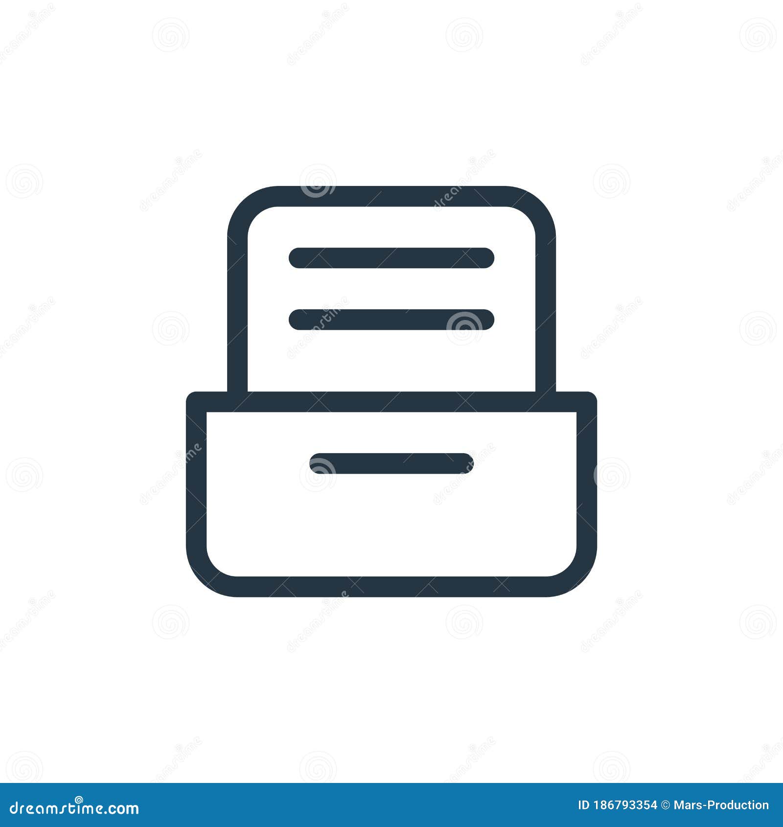 Cabinet Vector Icon. Cabinet Editable Stroke. Cabinet Linear Symbol for ...