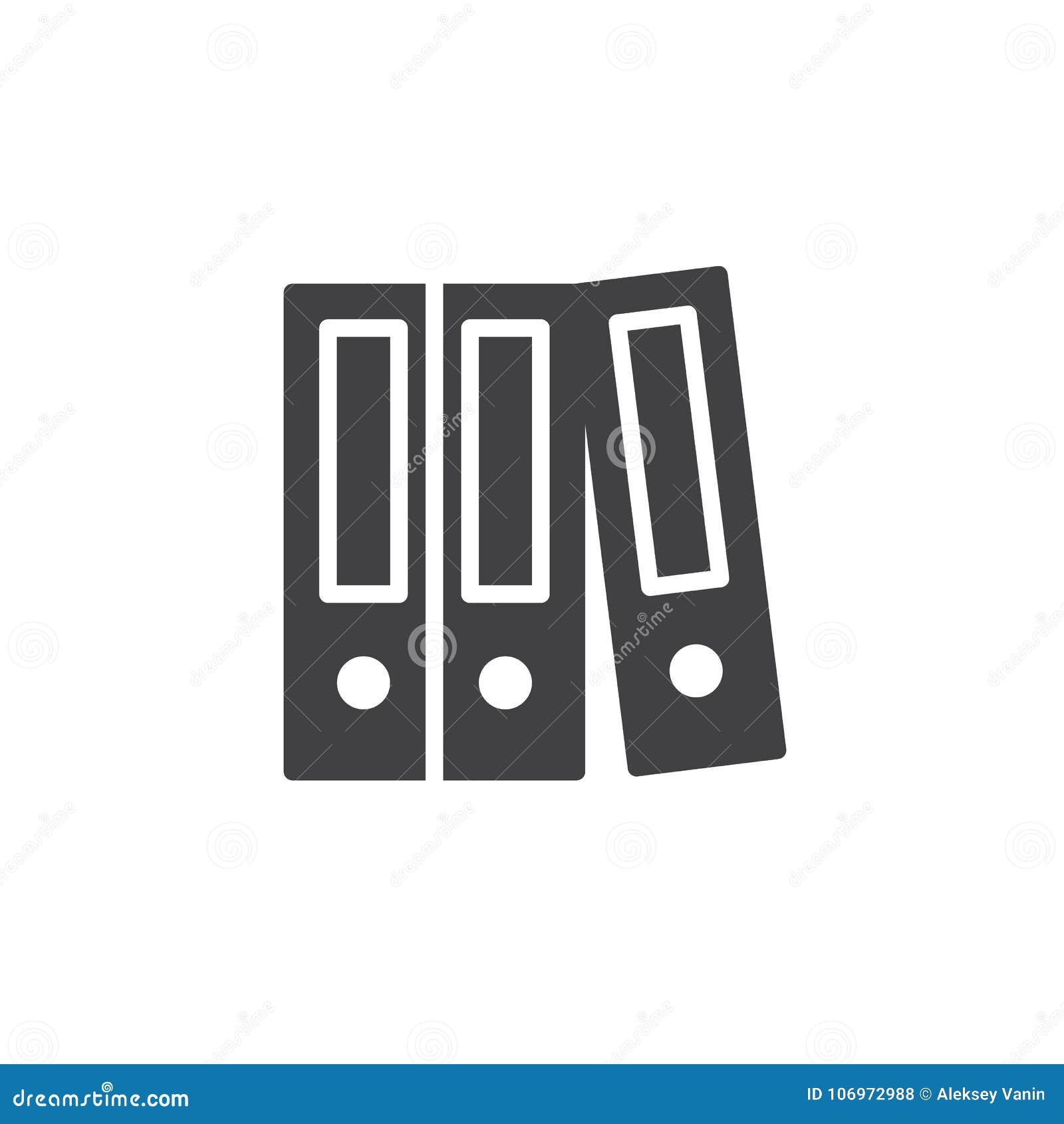 Cabinets Data Storage Icon Vector Stock Vector - Illustration of ...