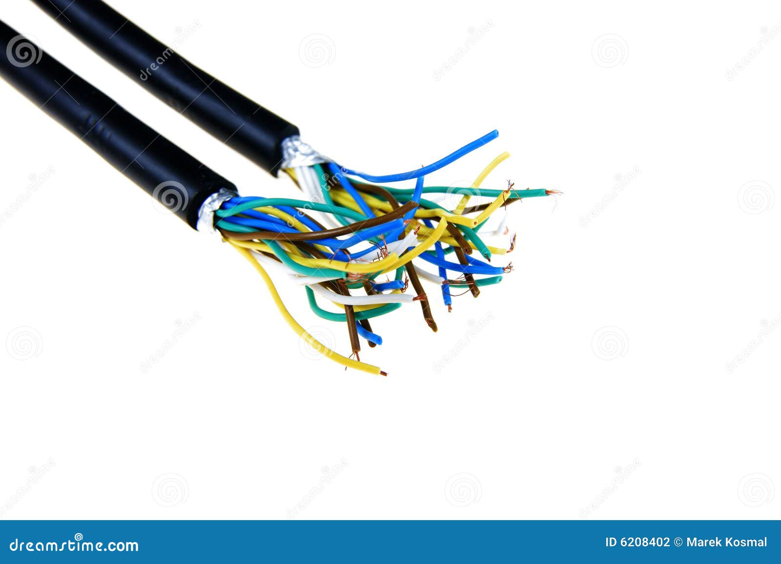 Cable stock photo. Image of black, cleaved, connection - 6208402