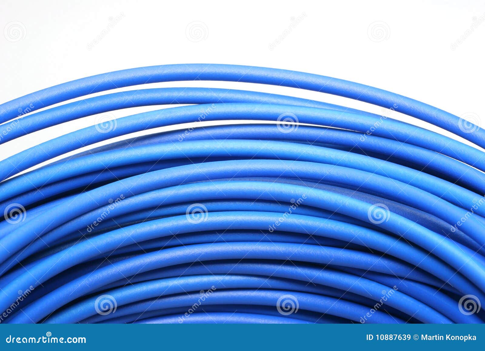 Cable azul imagen de archivo. Imagen de azul, blanco - 10887639