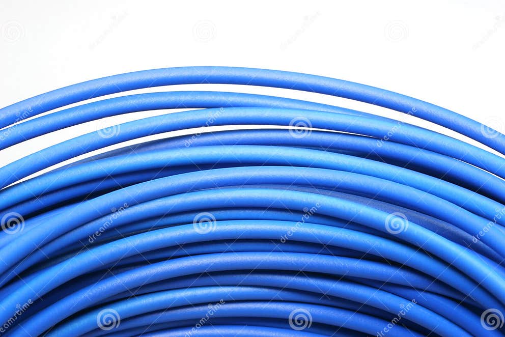 Cable azul imagen de archivo. Imagen de azul, blanco - 10887639