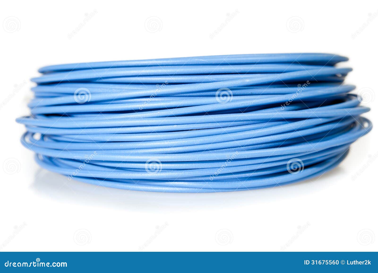 Cable azul foto de archivo. Imagen de eléctrico, azul - 31675560