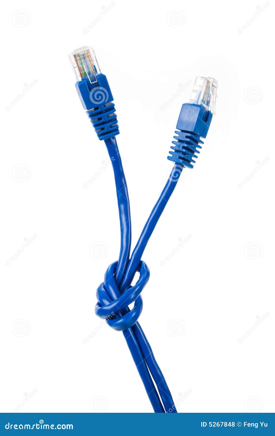 Cable azul del ordenador foto de archivo. Imagen de problemas - 5267848