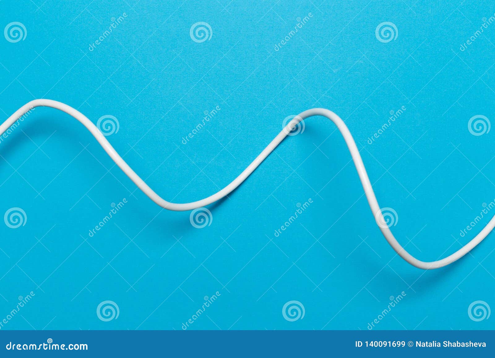 Cable on a blue background stock image. Image of electronic - 140091699