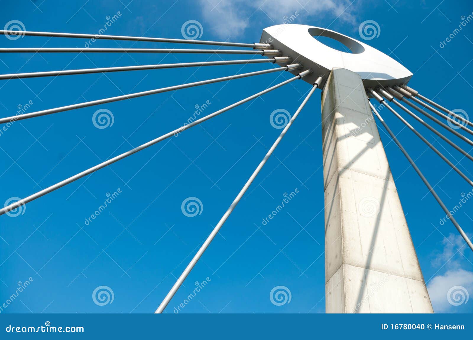 Cable bridge stock photo. Image of transportation, stayed - 16780040