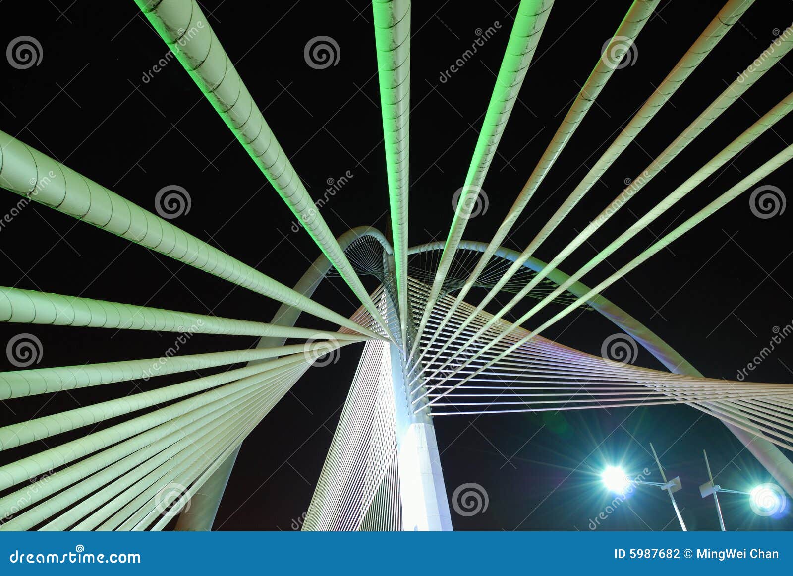 Cable Bridge Silhouette Stock Photography | CartoonDealer.com #43572476