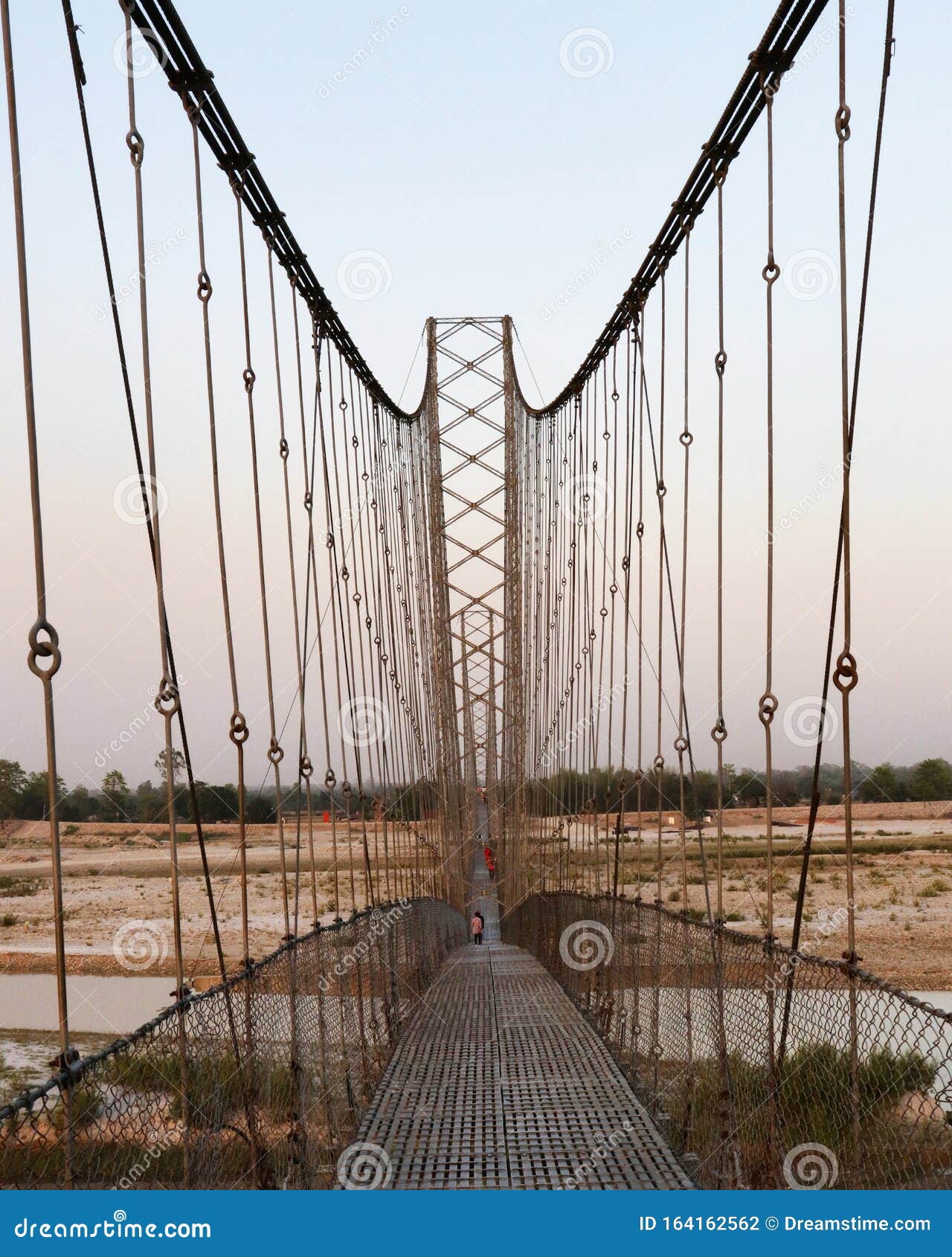 Cable Bridge at Nepal India Border Editorial Photography - Image of ...
