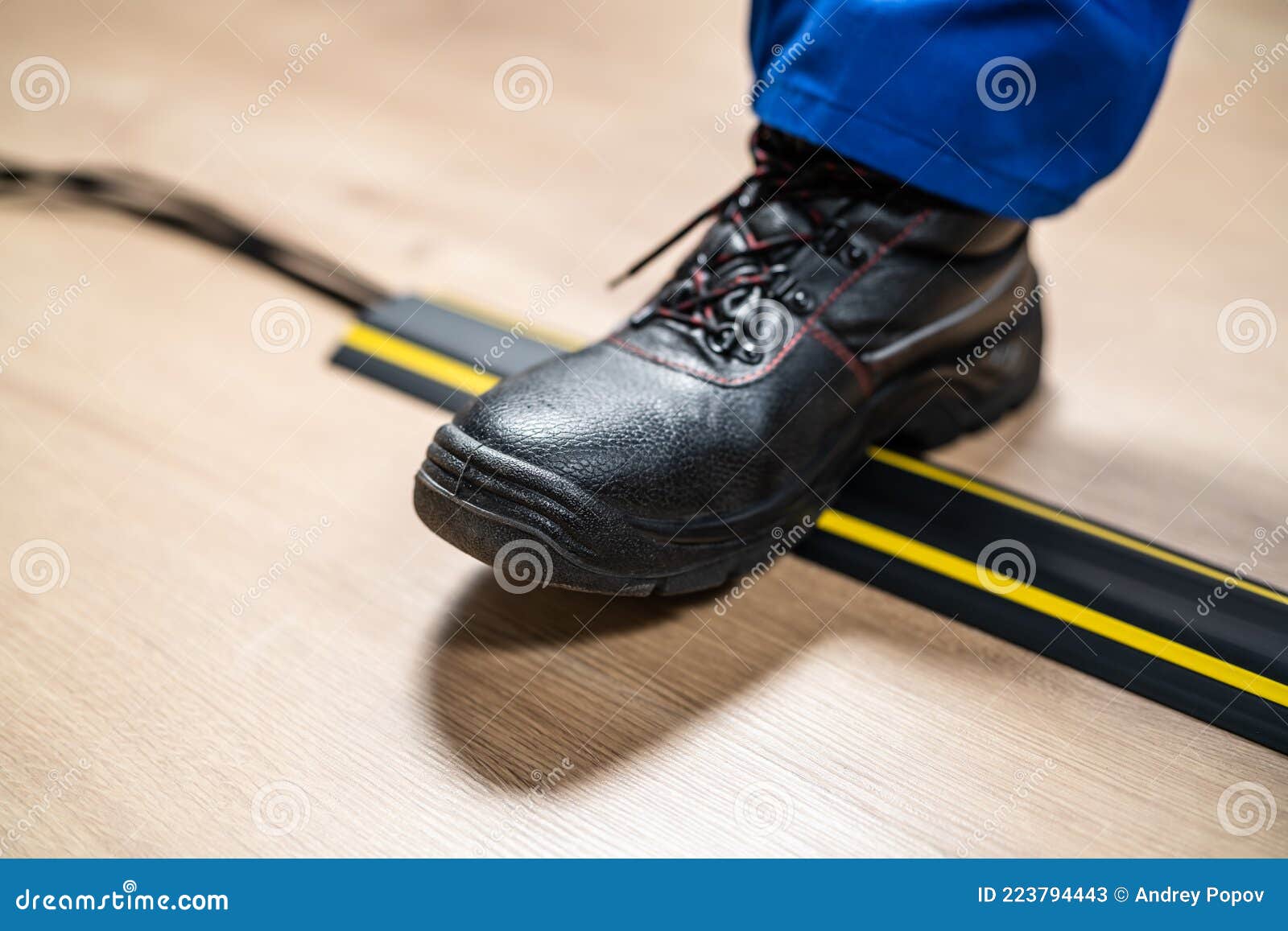 Cable Bridge for Trip and Fall Prevention Stock Image - Image of ...