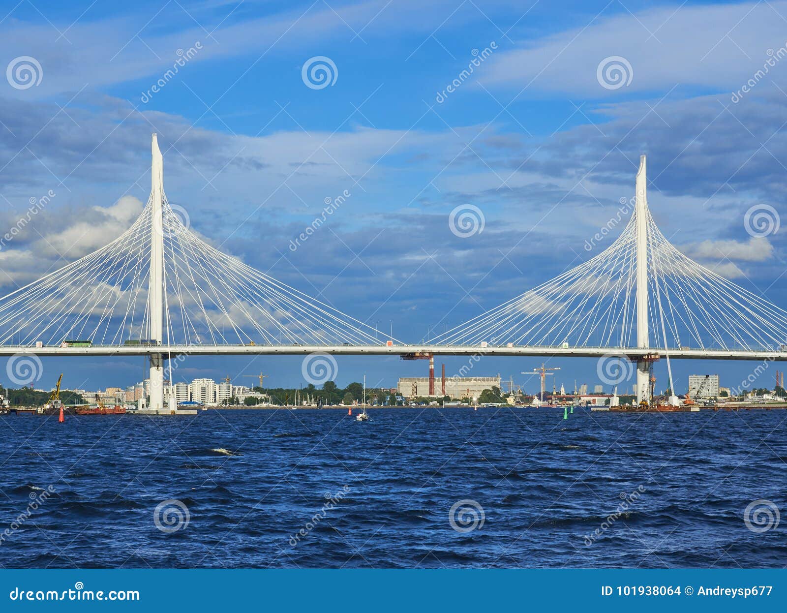 View of the Cable Bridge through the Western High-speed Diameter Stock ...