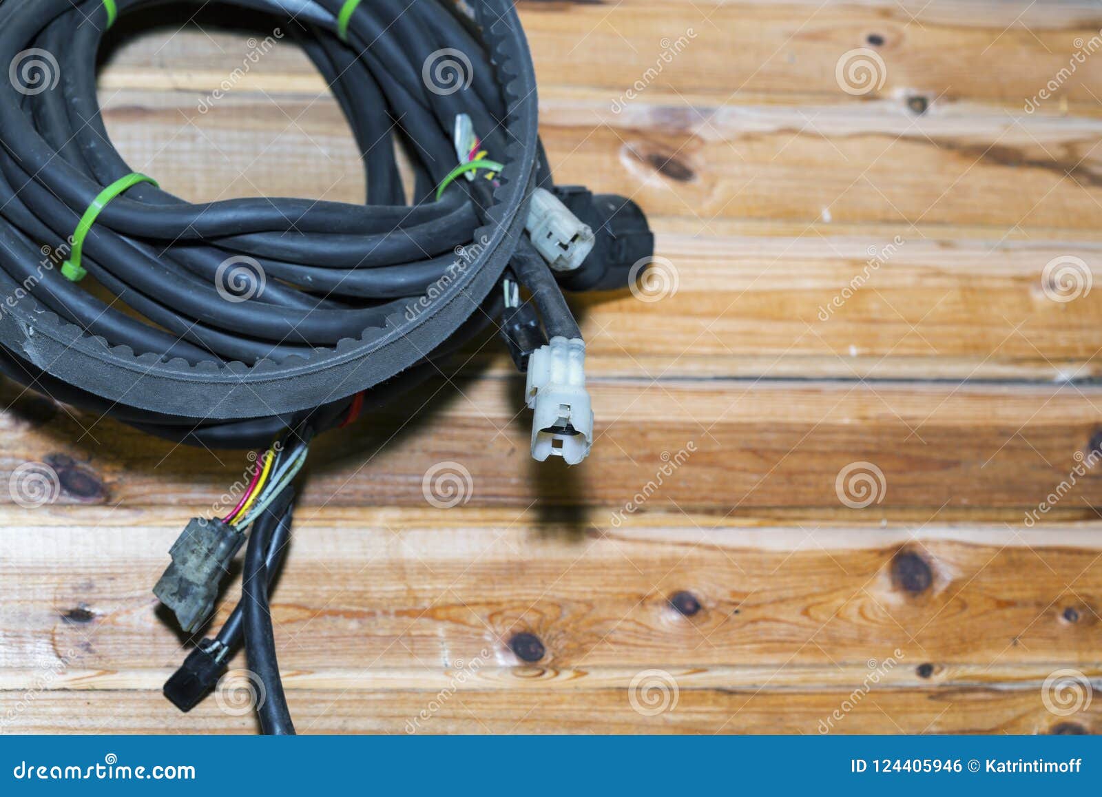 Cable Bunch At Substation. Electrical Wires. Royalty-Free Stock ...