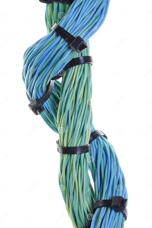 Cable Bundles in Data Communication Networks Stock Photo - Image of ...