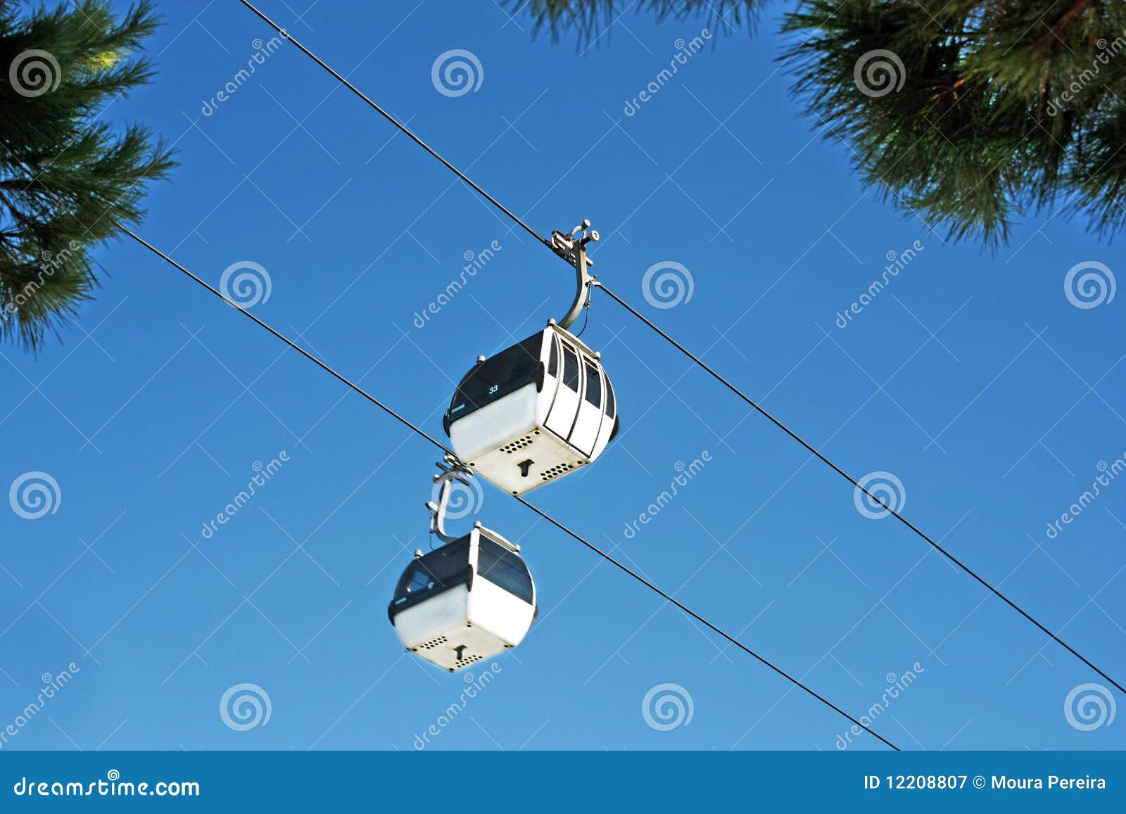 Cable car stock image. Image of snowboard, parallel, suspended - 12208807