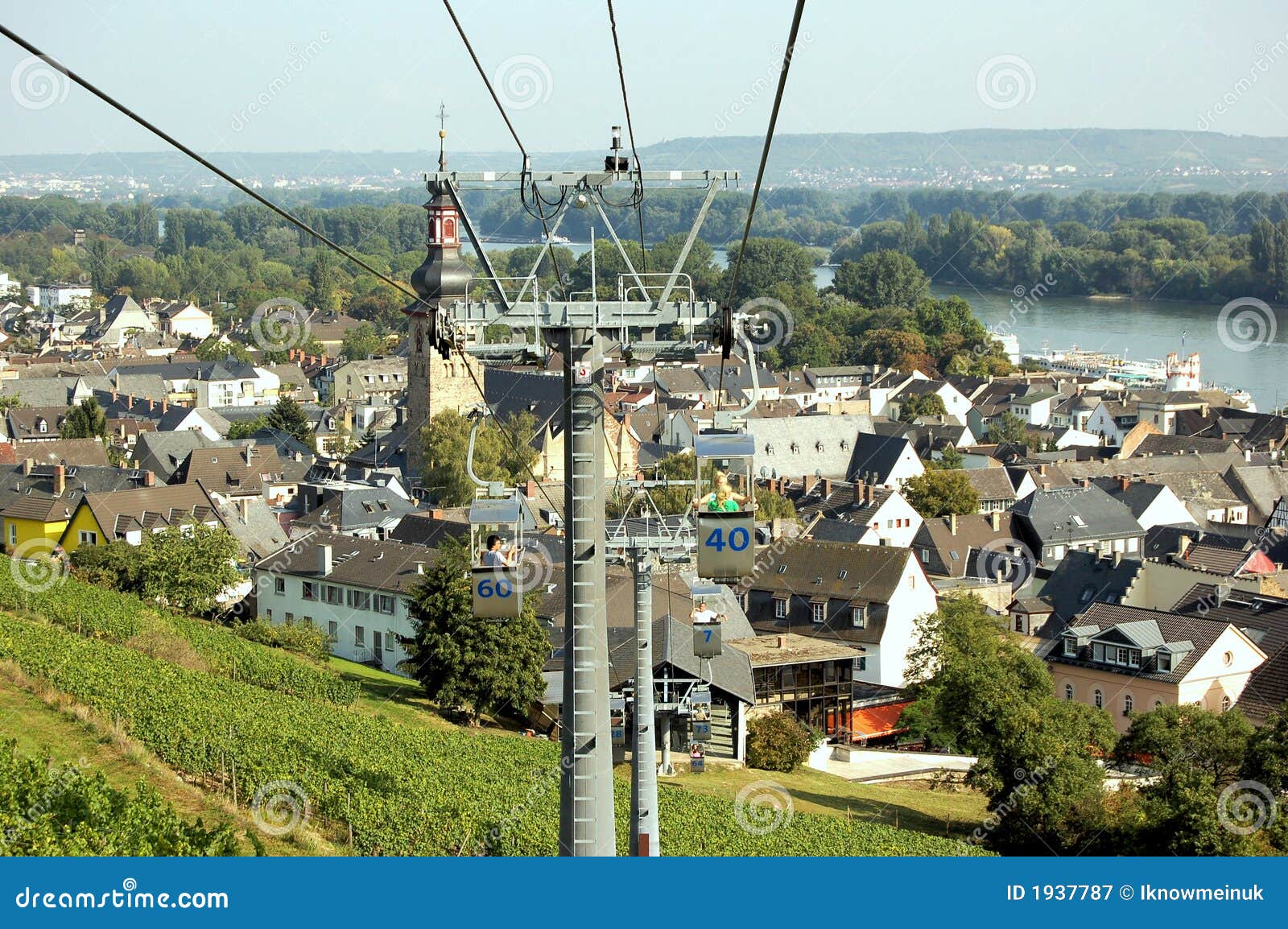 Cable Car stock image. Image of aerial, culture, europe - 1937787