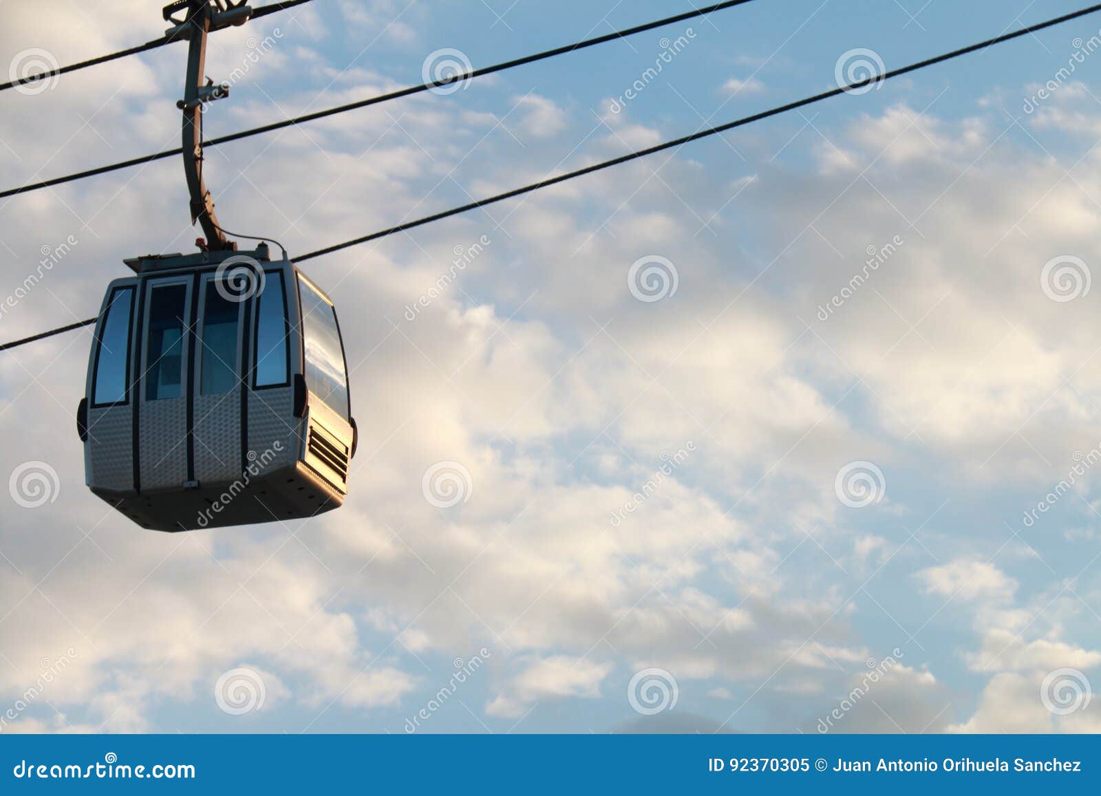 Cable car stock image. Image of tower, urban, lift, aerial - 92370305