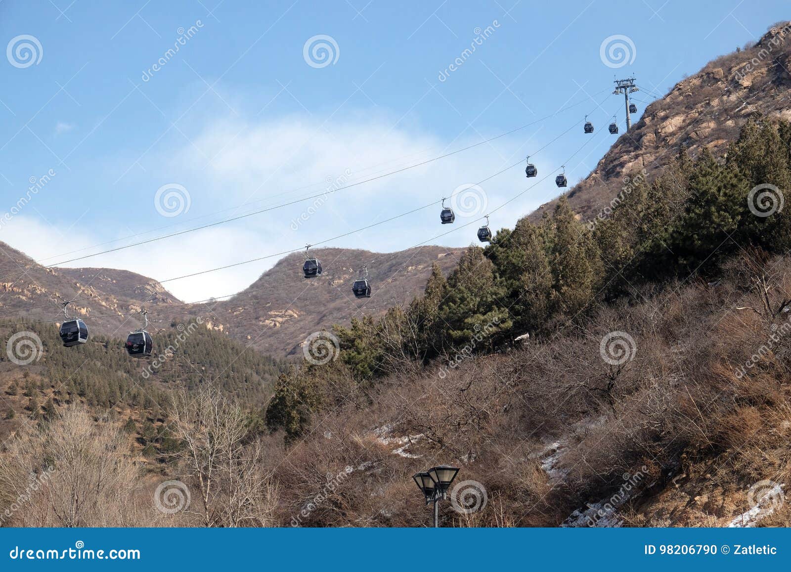 Cable Car at the Badaling Great Wall, China Editorial Image - Image of ...